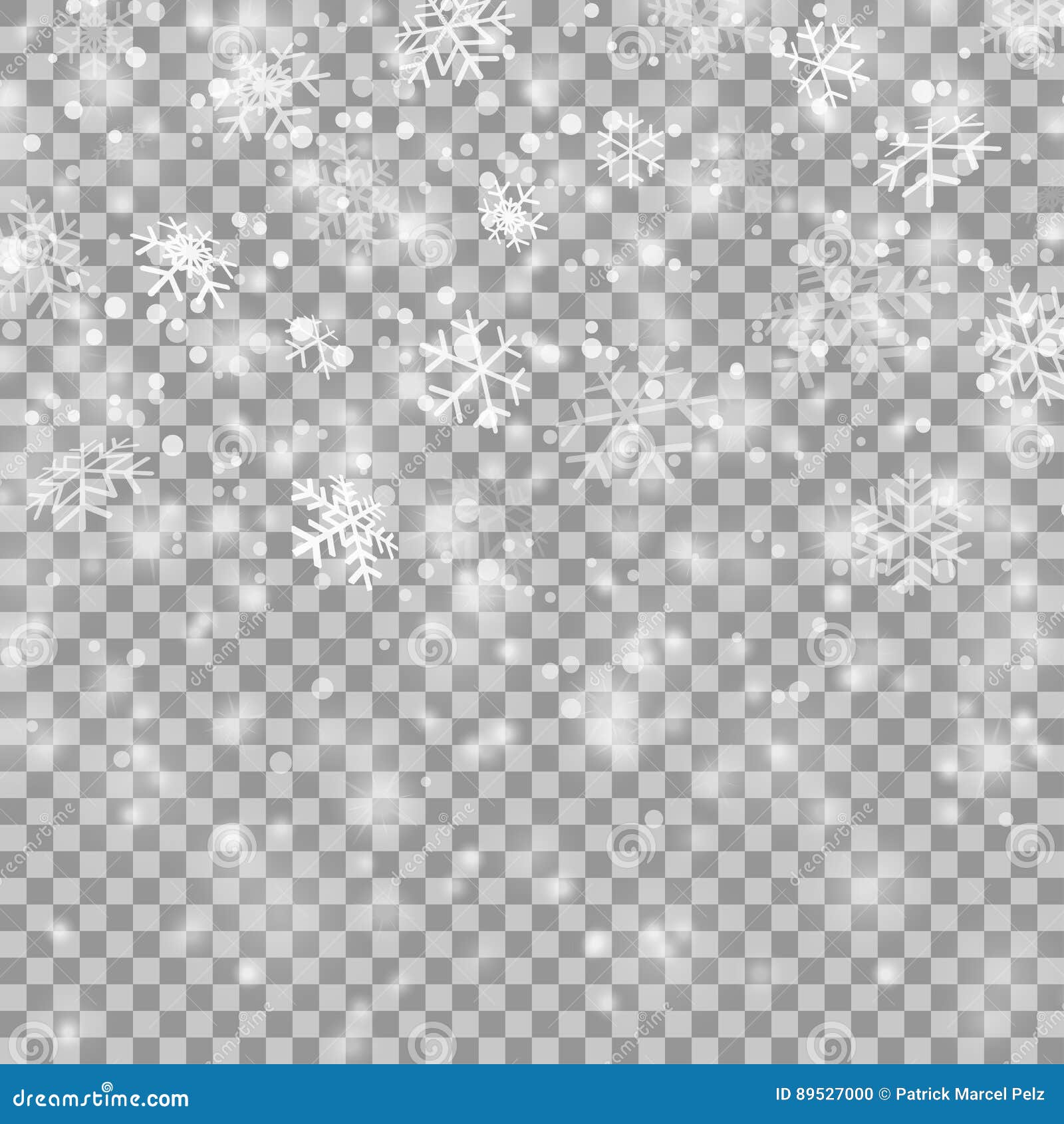 Abstract Snow Flakes Background with Vector Transparency Stock Vector ...