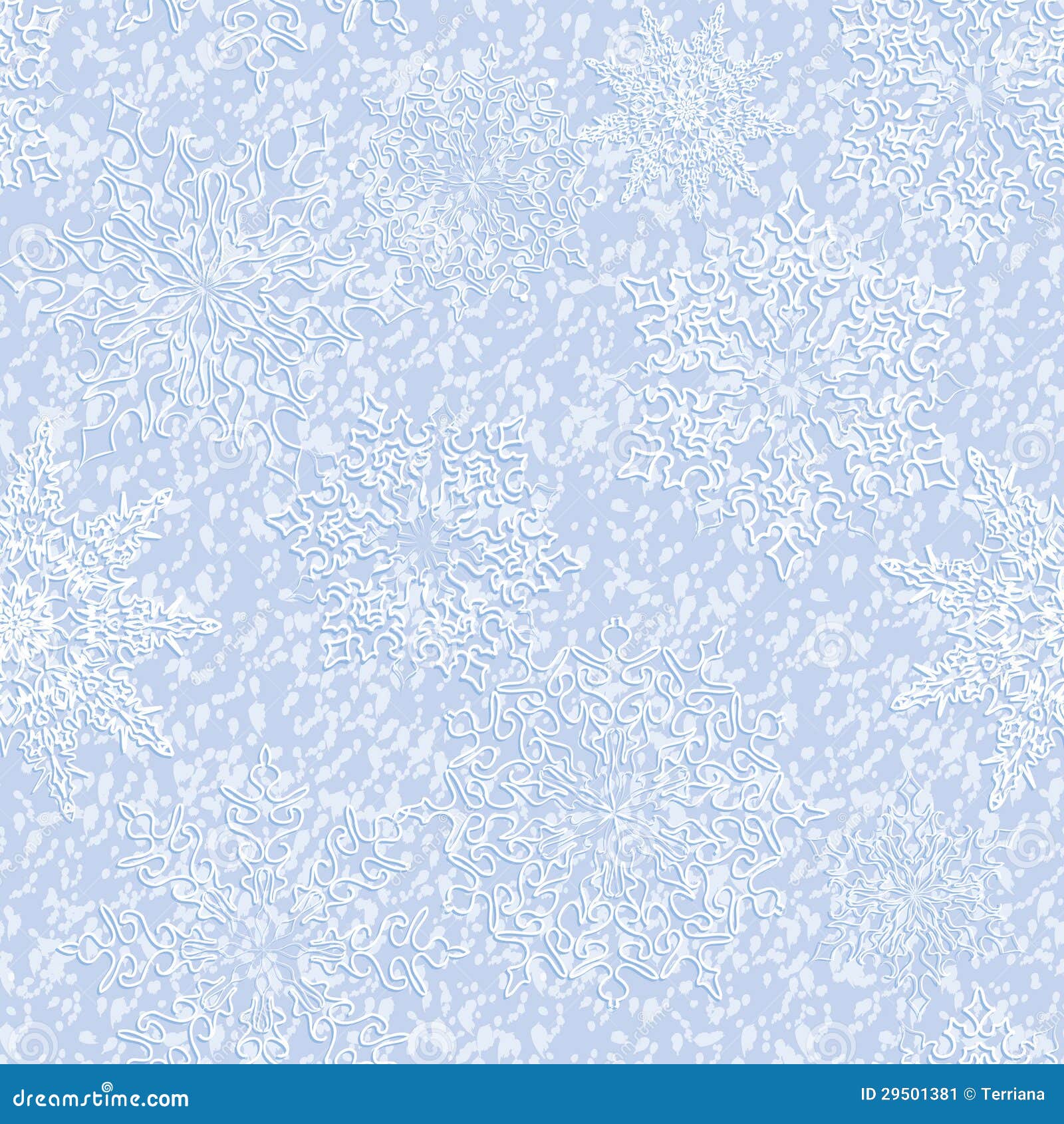 Abstract Snow And Splash Seamless Texture Cartoon Vector ...