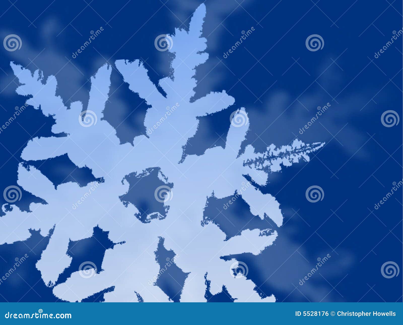 Abstract Snowflake Background Stock Illustration - Illustration of ...