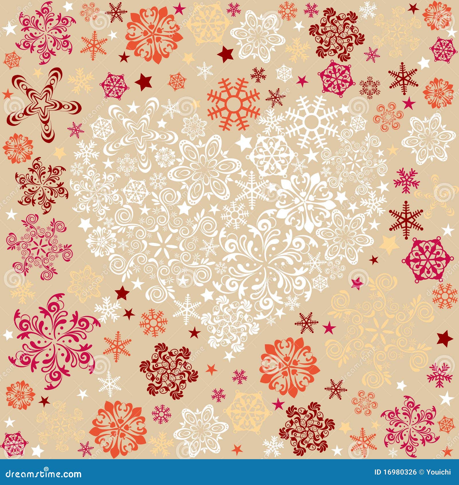 Abstract snowflake heart stock vector. Illustration of romantic - 16980326