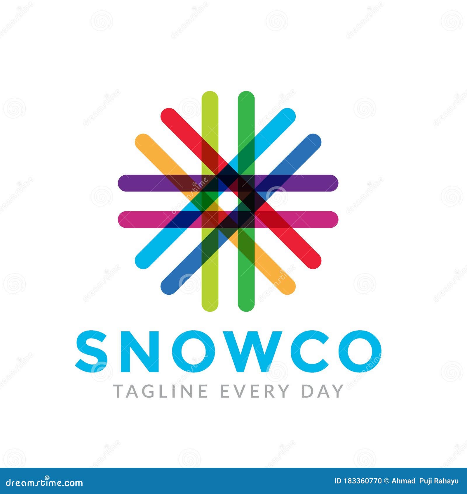 Abstract Snowflake Logo Design Template Editorial Image - Illustration ...