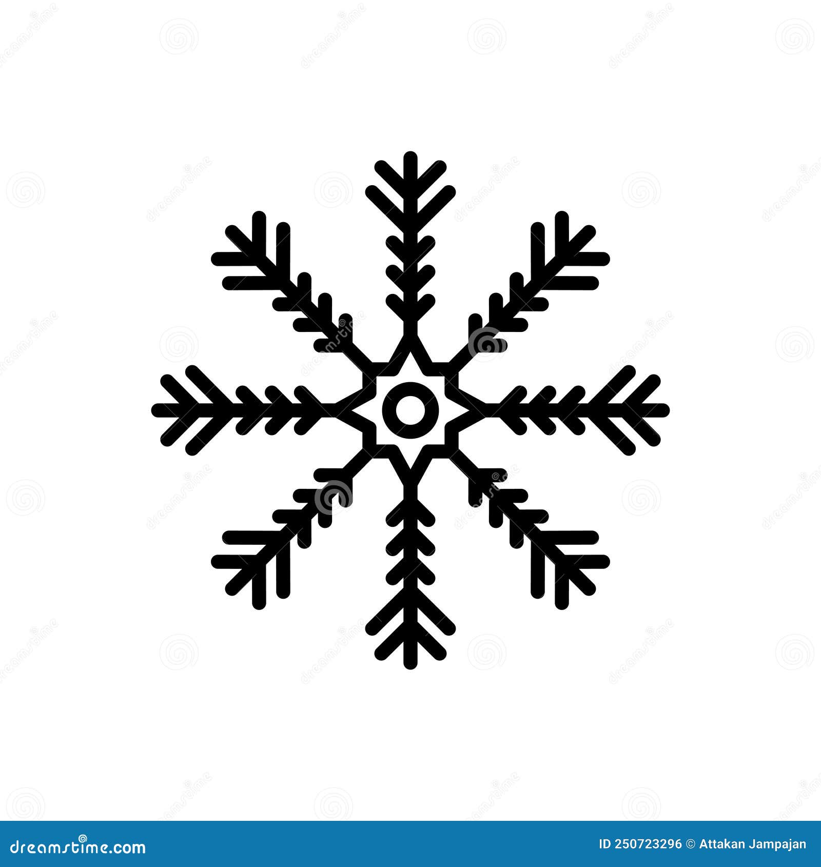 Abstract Snowflake Shape, Vector. Stock Vector - Illustration of ...