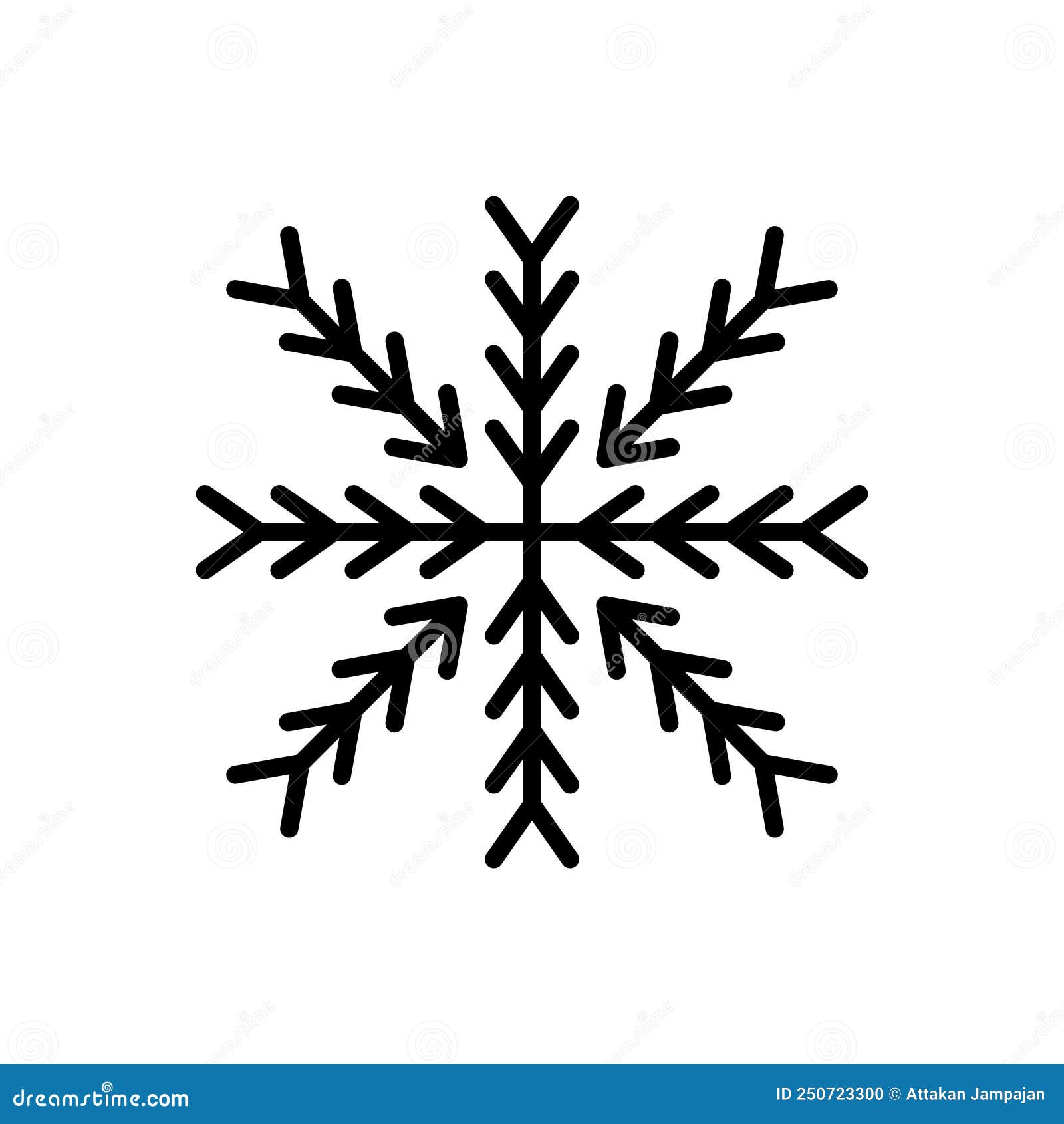 Abstract Snowflake Shape, Vector. Stock Vector - Illustration of nature ...