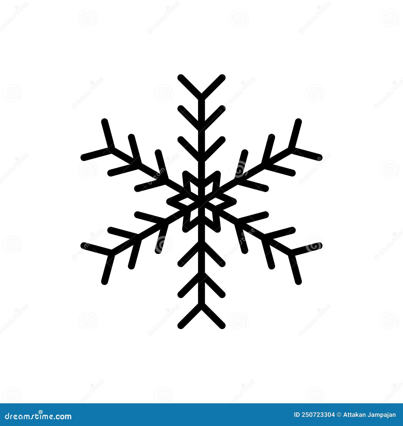 Abstract Snowflake Shape, Vector. Stock Vector - Illustration of ...