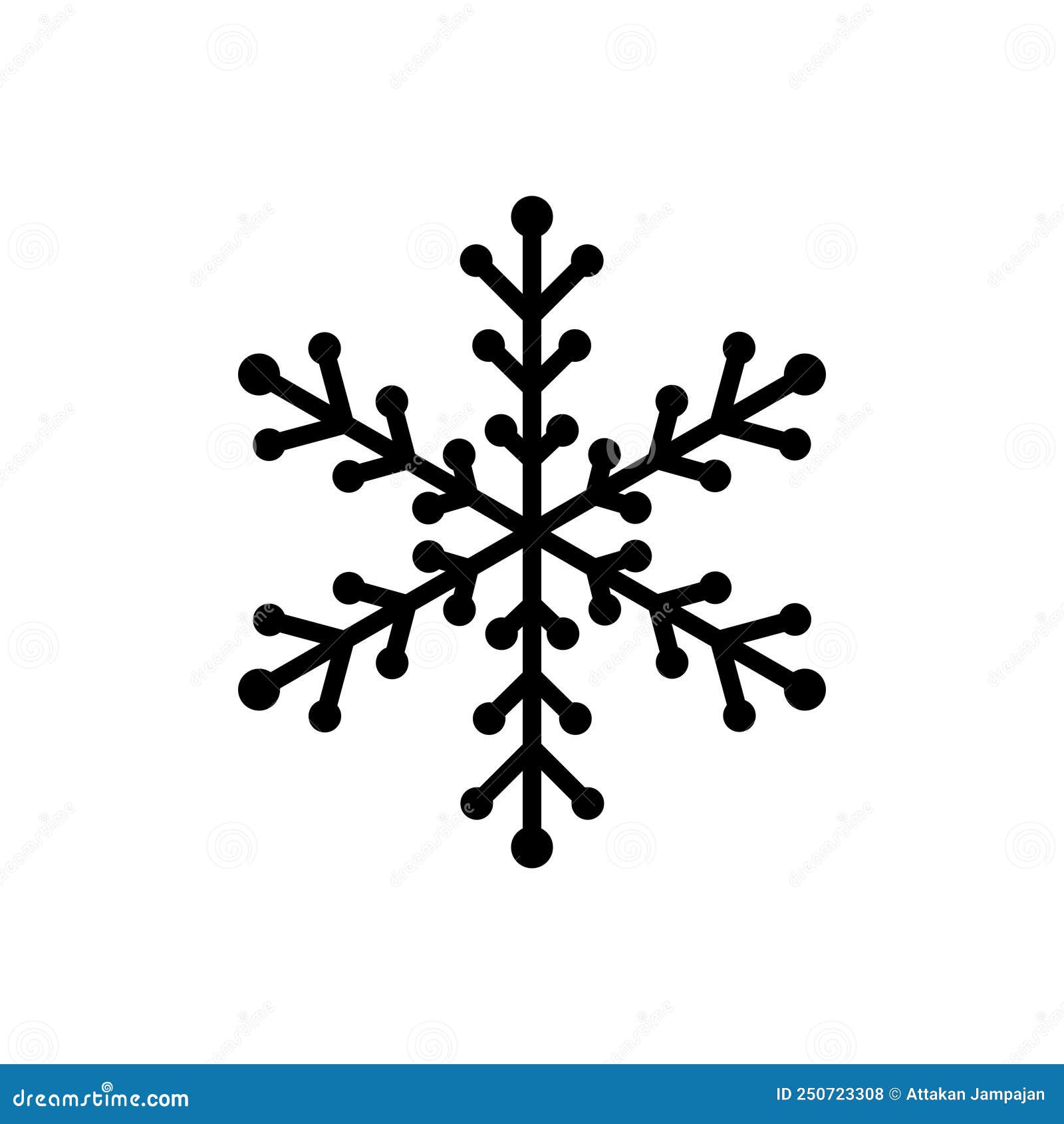 Abstract Snowflake Shape, Vector. Stock Vector - Illustration of ...