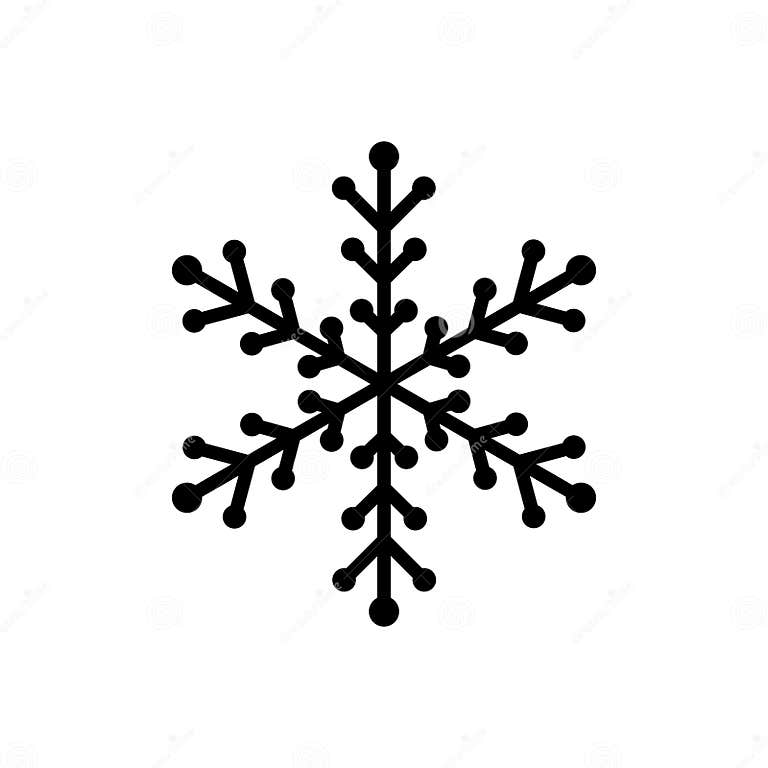 Abstract Snowflake Shape, Vector. Stock Vector - Illustration of ...