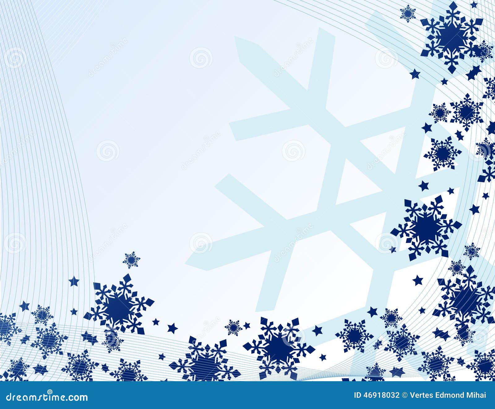 Abstract snowflakes stock vector. Illustration of merry - 46918032