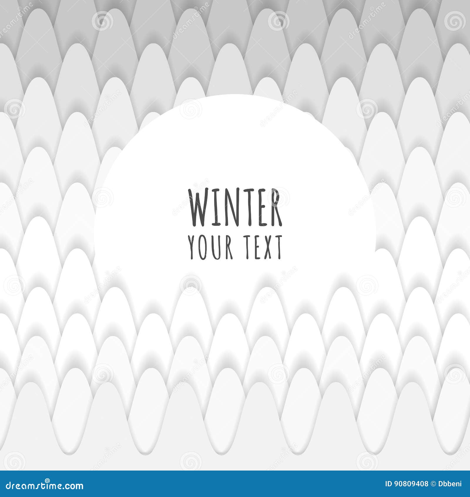 Abstract Snowy Forest Design with Text Box for Your Content Stock ...