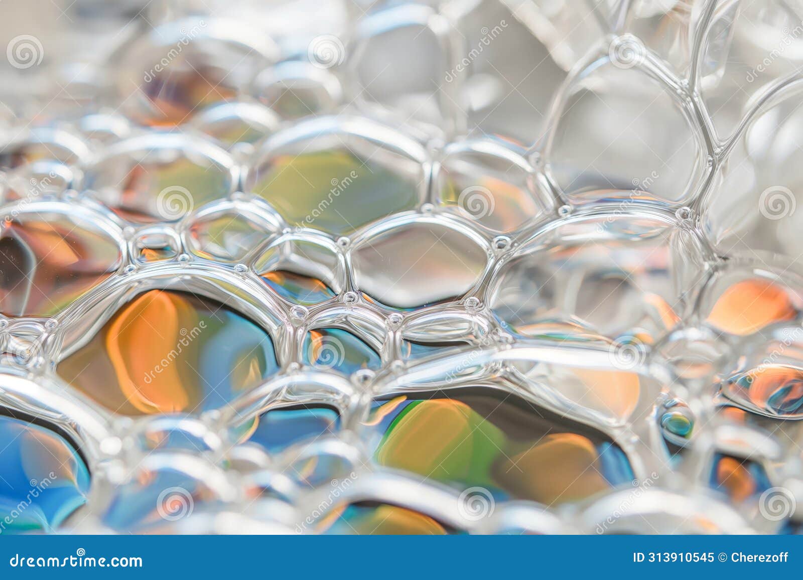 Abstract Soap Bubble Structure Stock Image - Image of fragile, texture ...