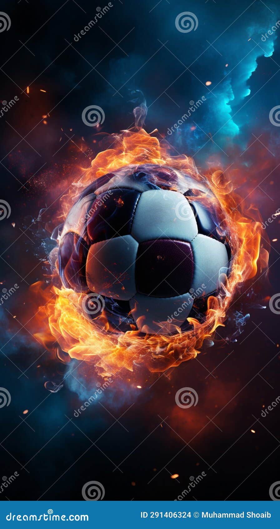 Abstract Soccer Backdrop with Gradient Hues Creates Captivating Visual ...