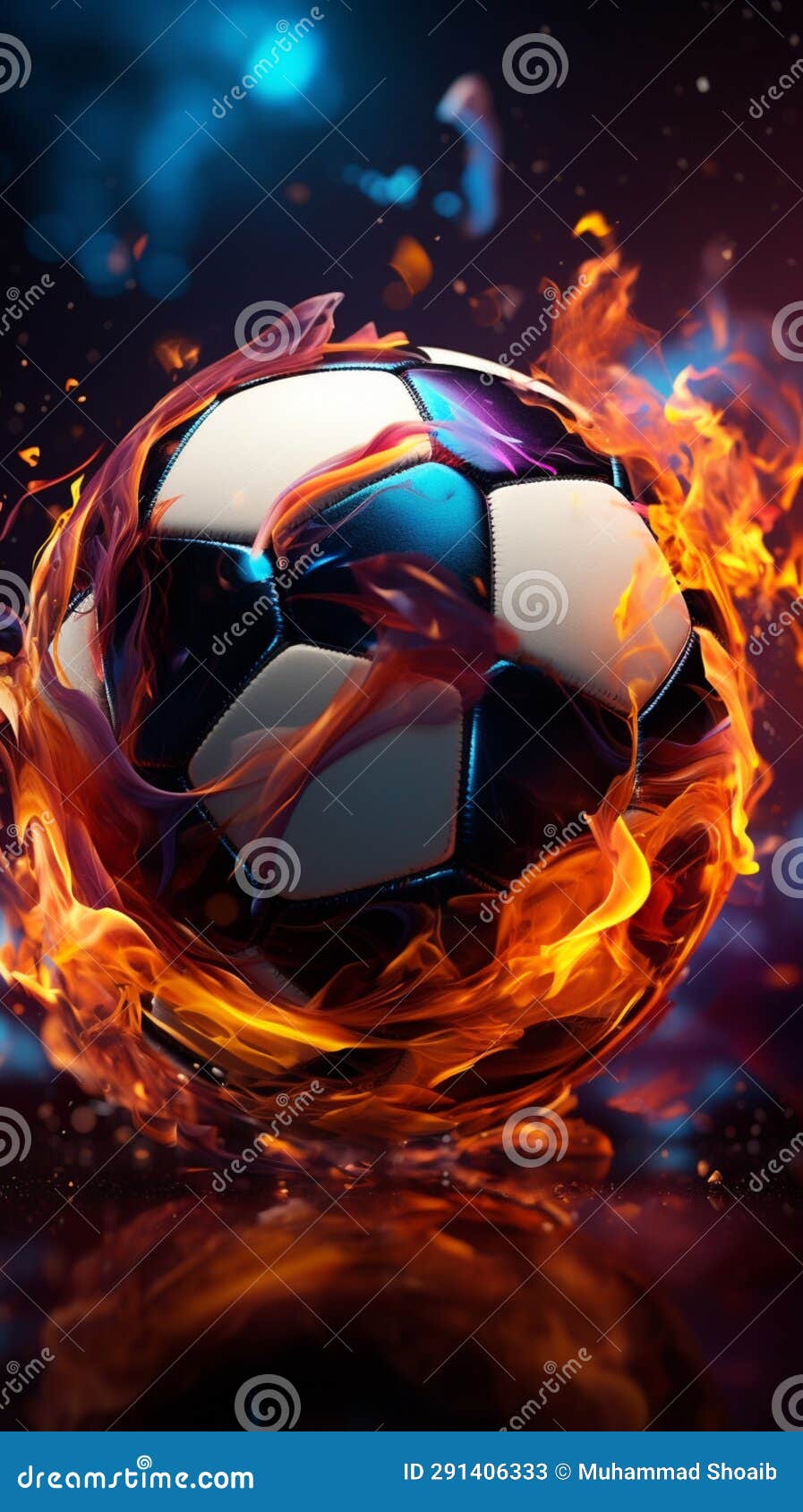 Abstract Soccer Backdrop with Gradient Hues Creates Captivating Visual ...