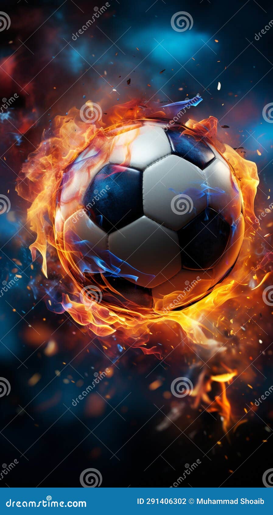 Abstract Soccer Backdrop with Gradient Hues Creates Captivating Visual ...