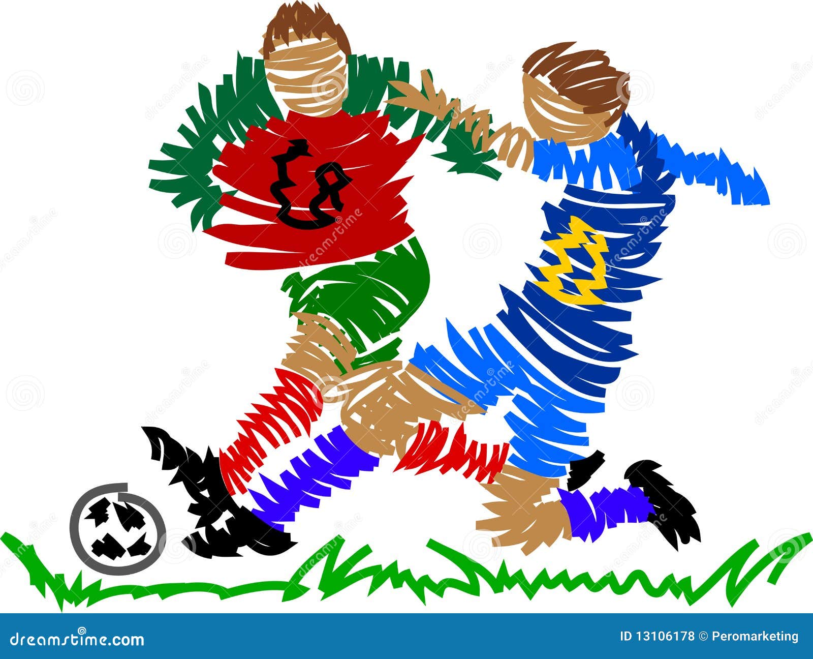 Abstract soccer player stock illustration. Illustration of winner ...