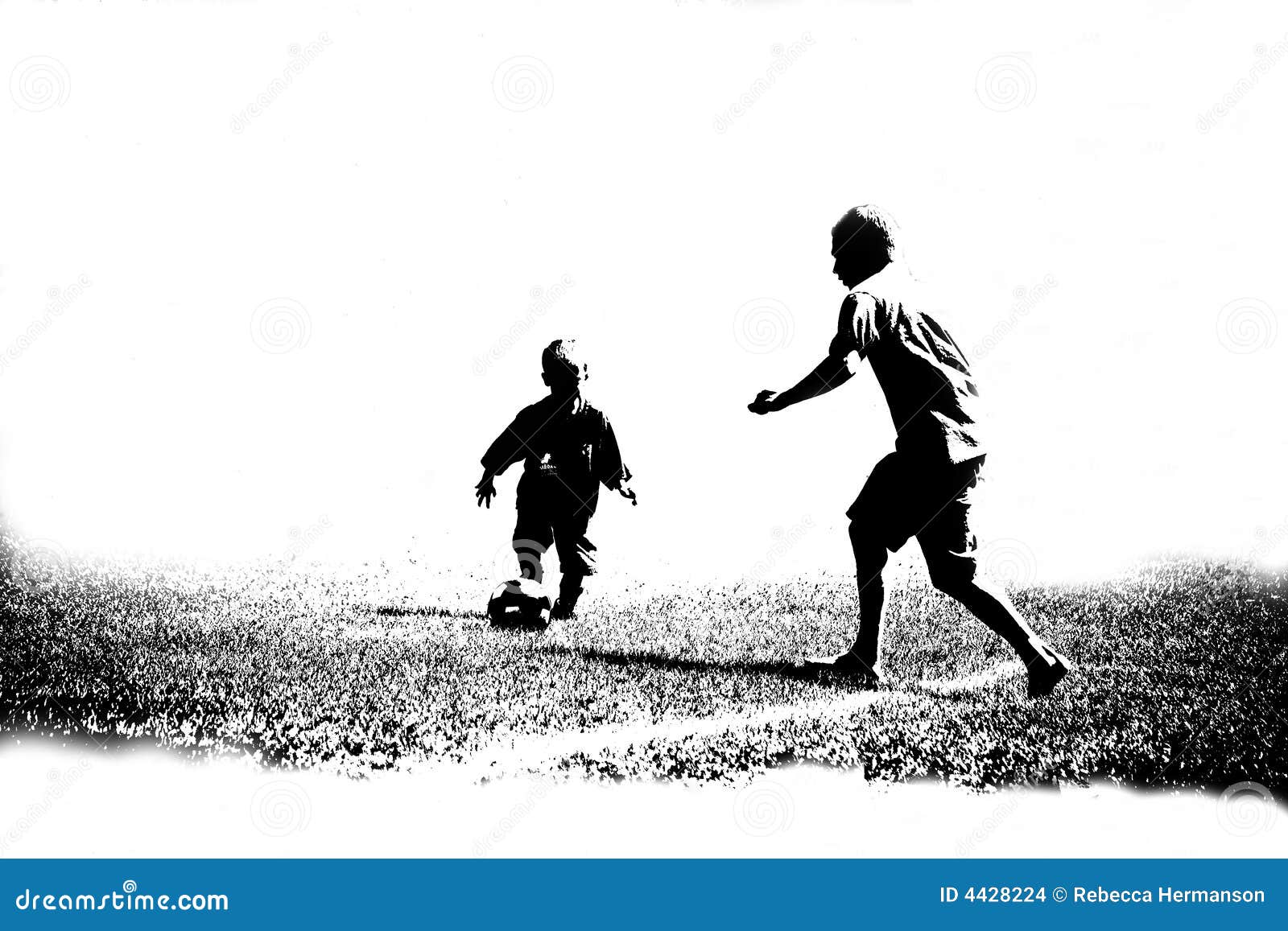 Abstract Soccer Players stock photo. Image of child, soccer - 4428224