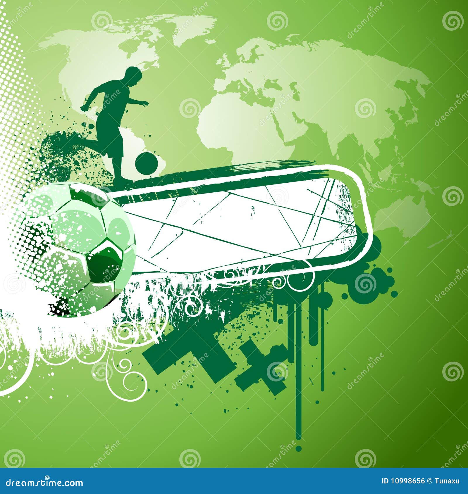 Abstract soccer vector stock vector. Illustration of goal - 10998656