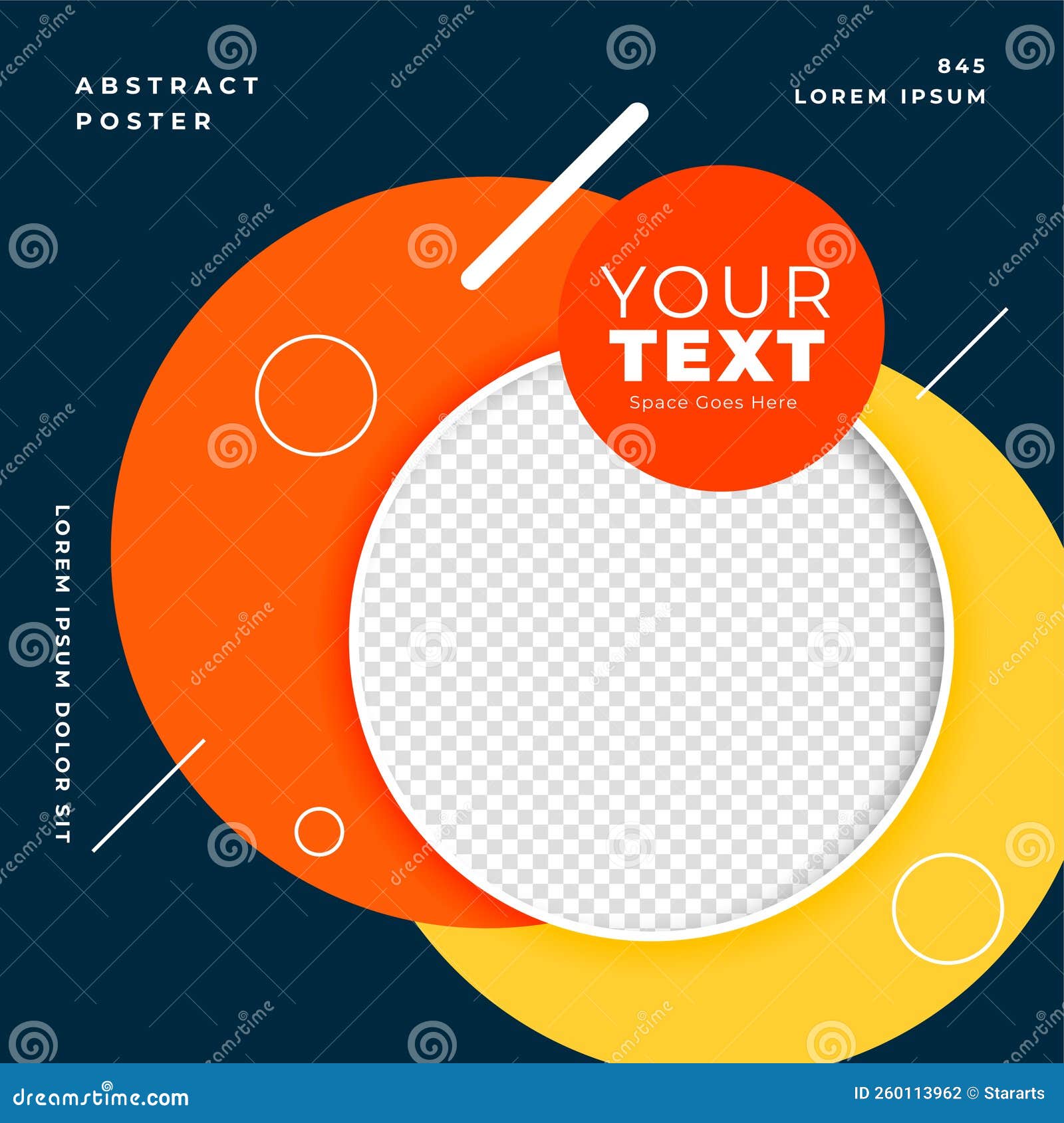 Abstract Social Media Post Banner Design Template Stock Vector ...
