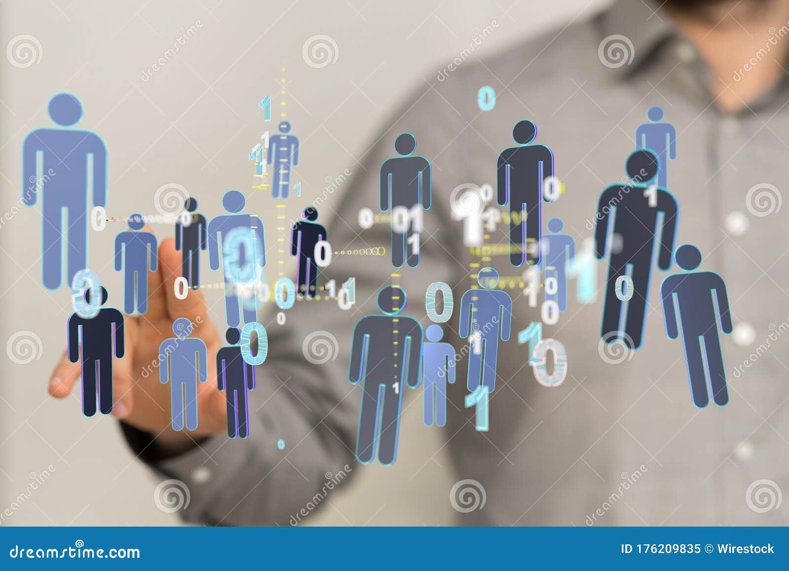 A Abstract Social Network Scheme, Which Contains Business People Stock ...