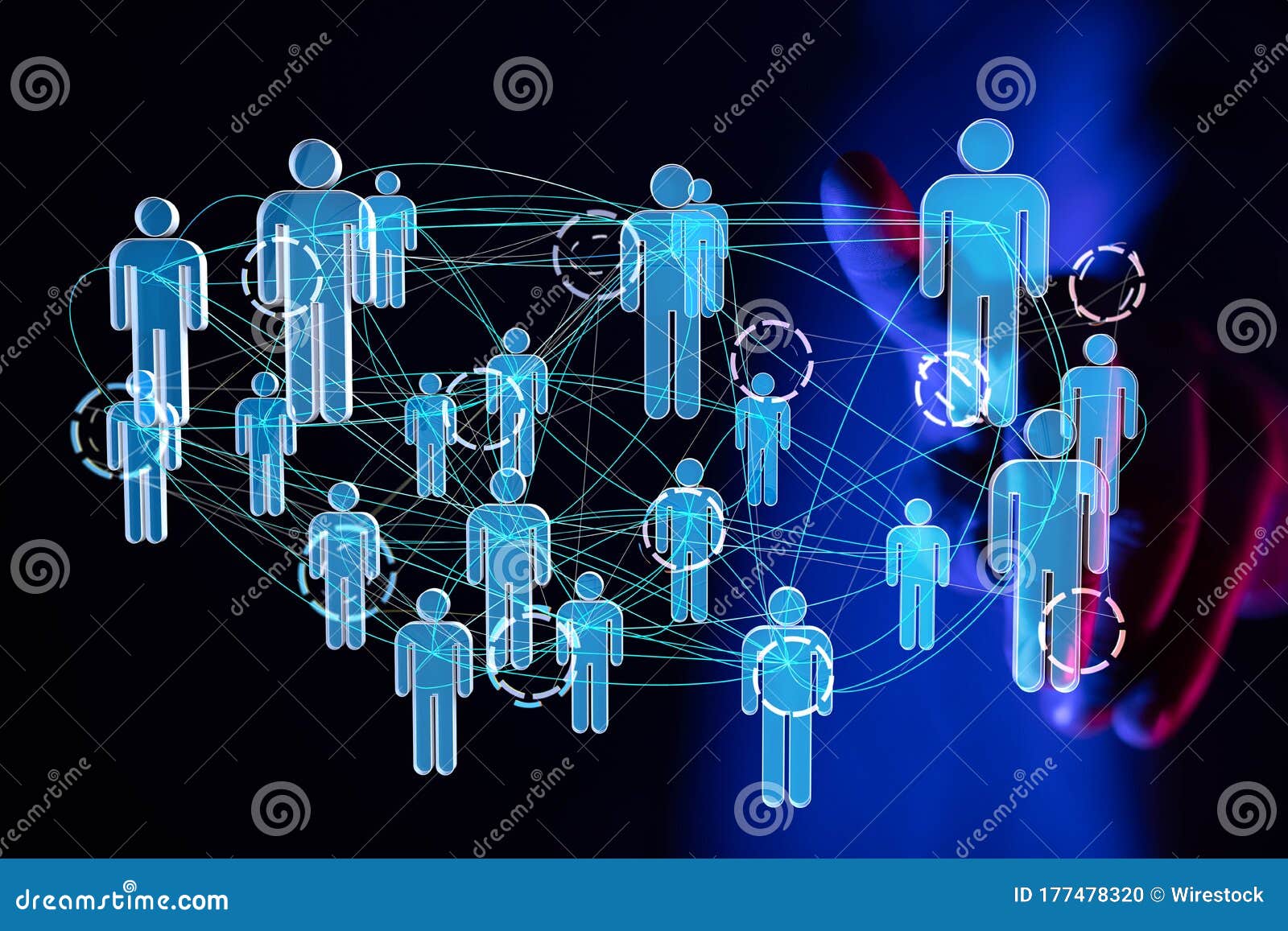 A Abstract Social Network Scheme, Which Contains Business People Stock ...