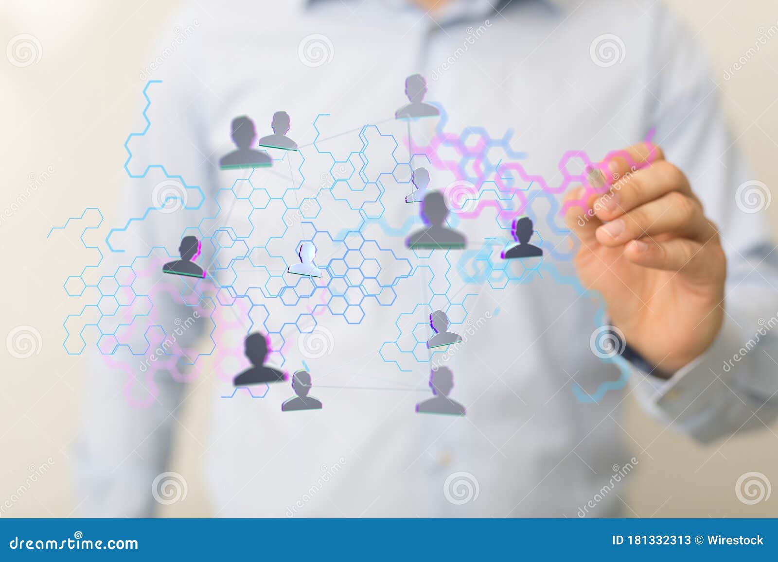 A Abstract Social Network Scheme, Which Contains Business People Stock ...