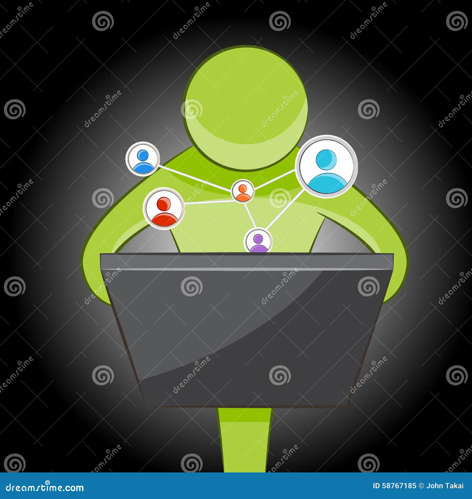 Abstract Social Networking stock vector. Illustration of internet ...