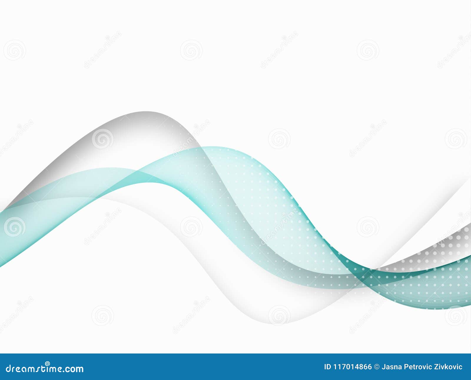Abstract Soft Background with Green Wavy Stock Illustration ...