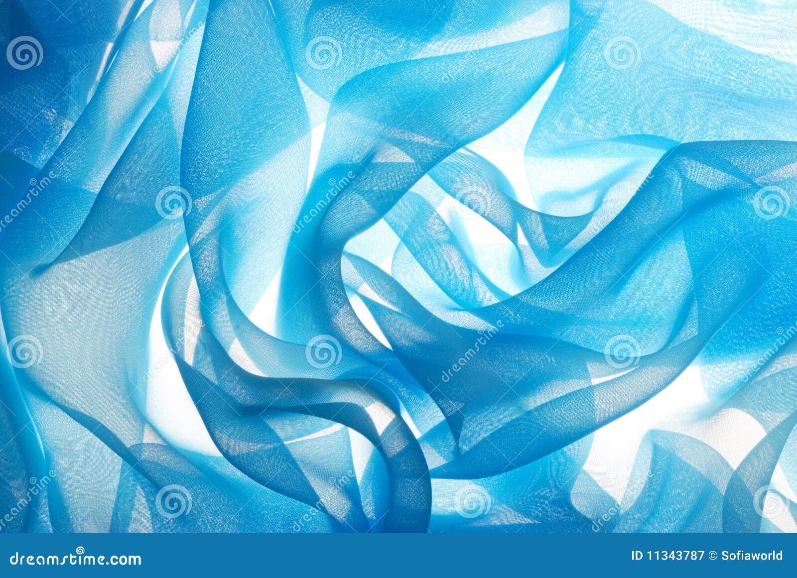 Abstract soft blue chiffon stock image. Image of decoration - 11343787