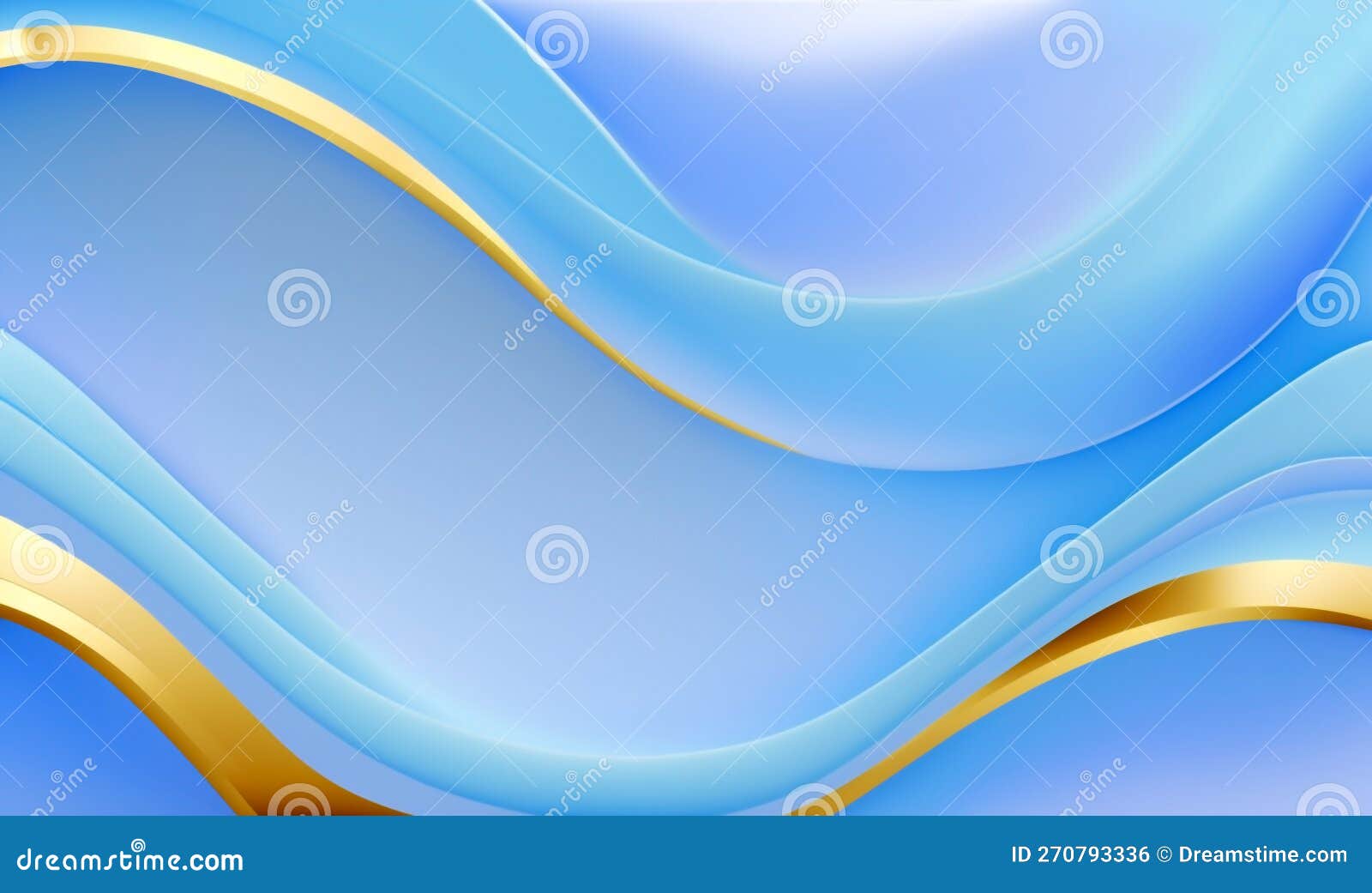 Abstract Soft Blue Composition with Wave Forms. Elegance Illustration ...