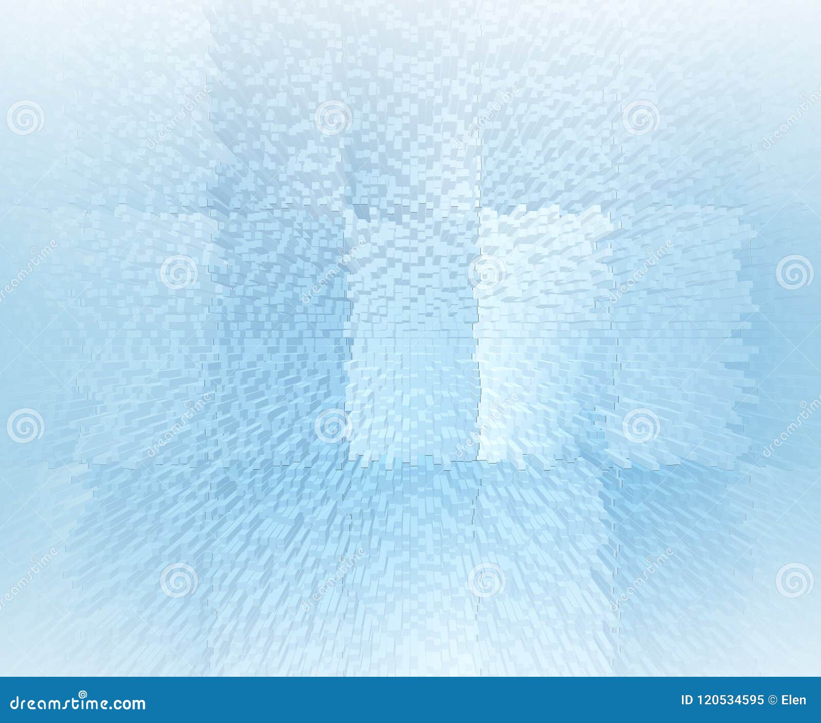 Abstract Soft Blue 3d Illustrtion Background Stock Illustration ...