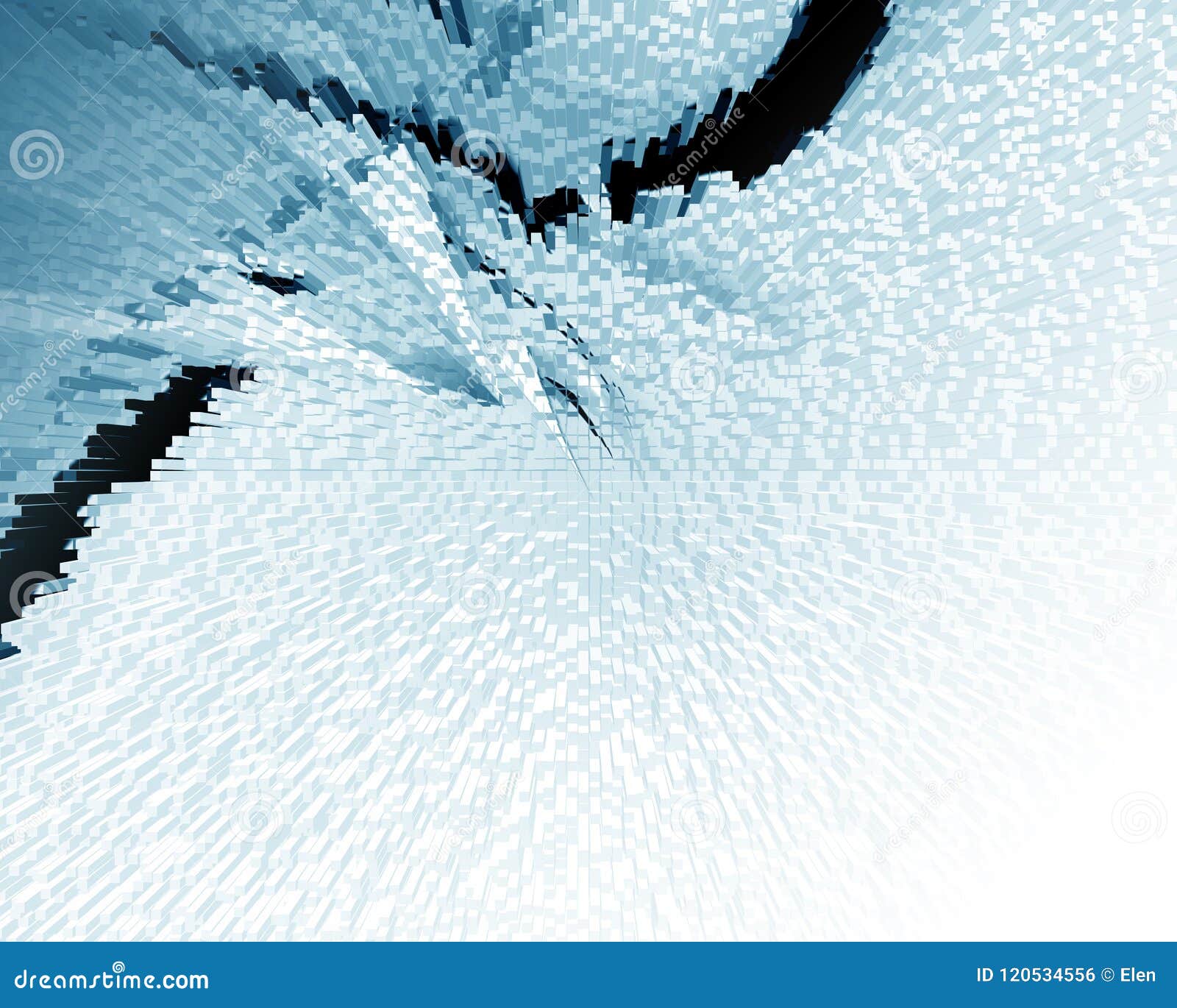 Abstract Soft Blue 3d Illustrtion Background Stock Illustration ...