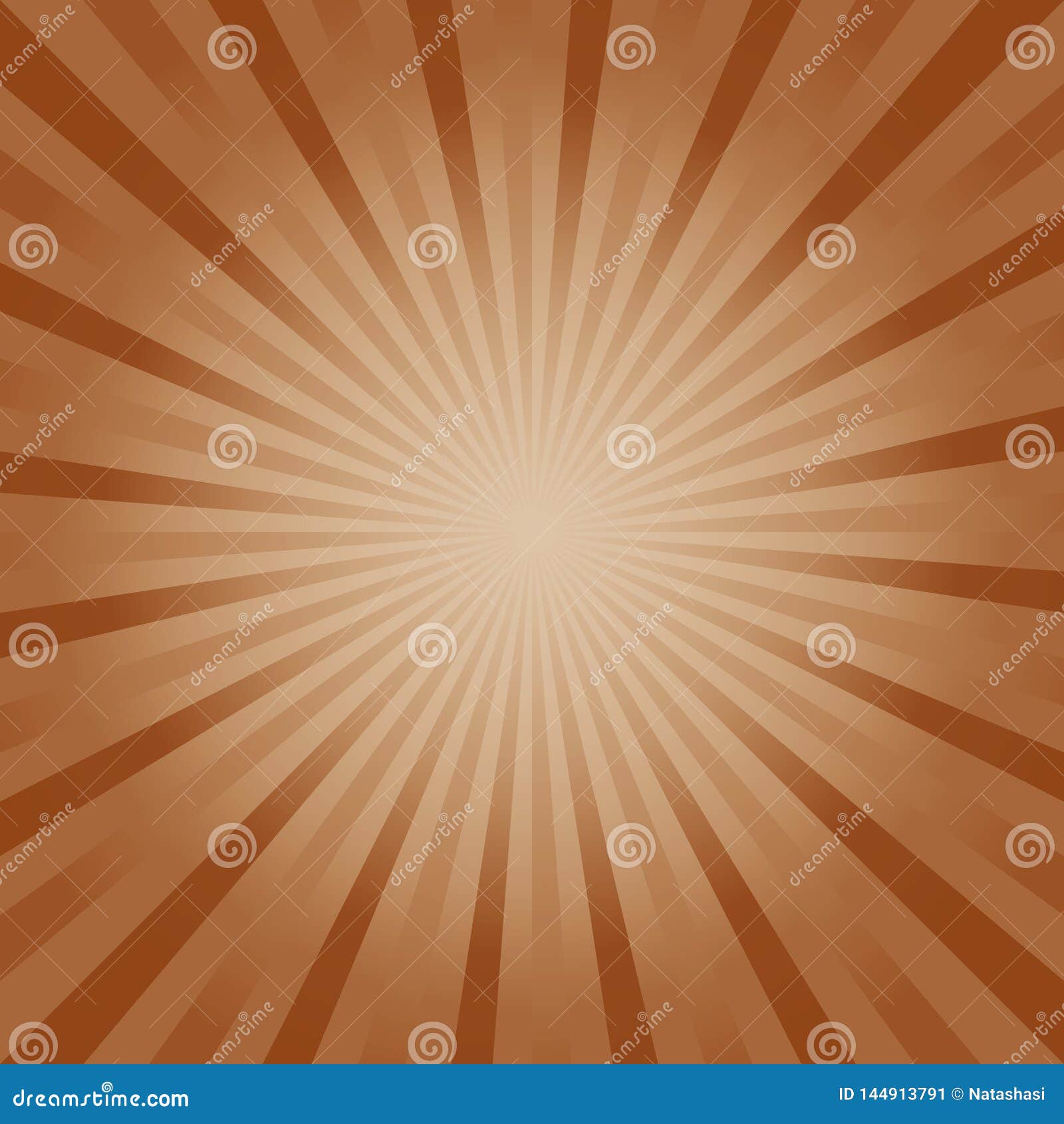 Abstract Soft Brown Rays Background. Vector Stock Vector - Illustration ...