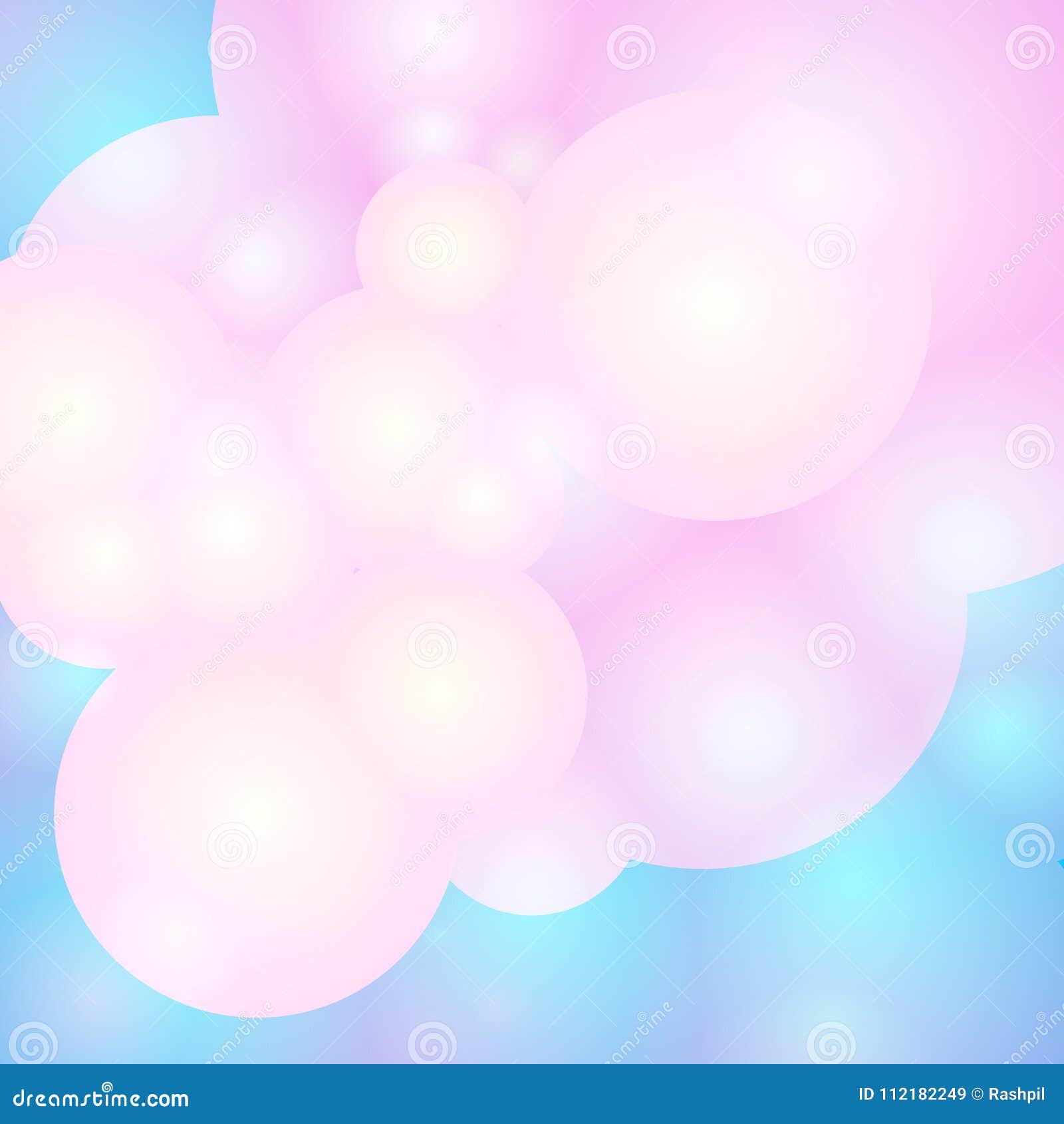 Abstract Soft Color Bubbles Stock Illustration - Illustration of design ...