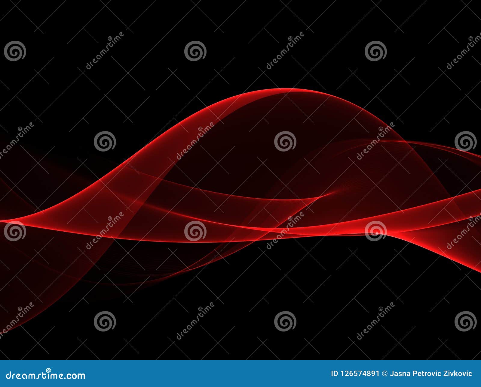 Abstract Soft Color Red Wave Background Stock Illustration ...