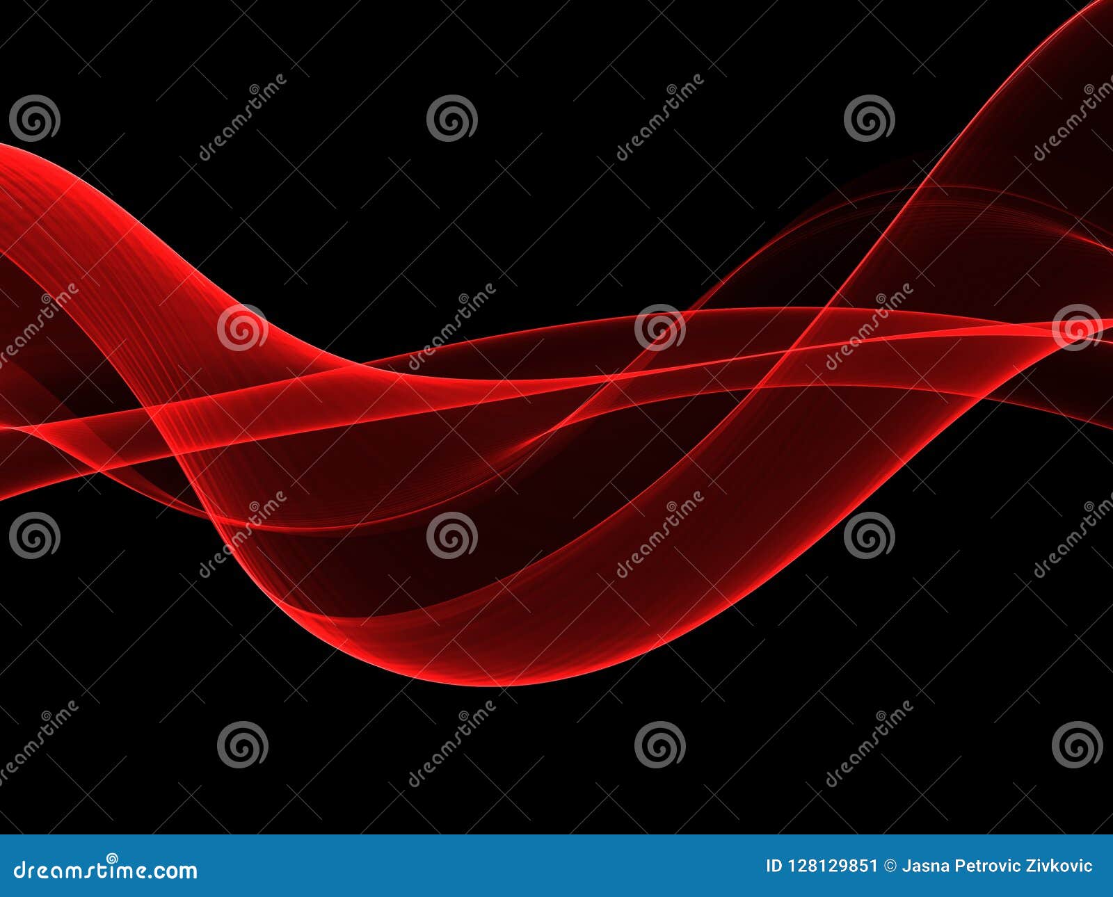 Abstract Soft Color Red Wave Background Stock Illustration ...