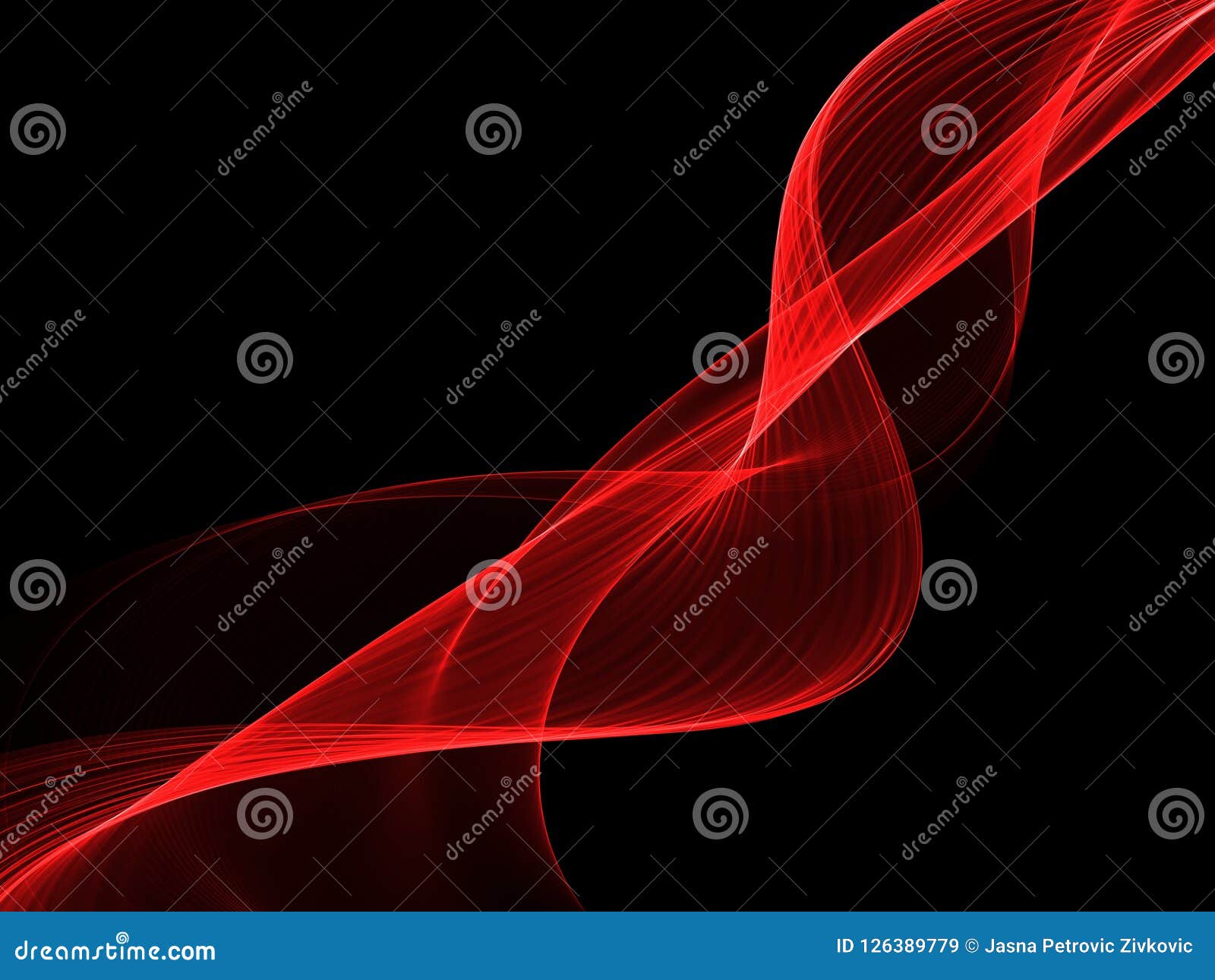 Abstract Soft Color Red Wave Background Stock Illustration ...