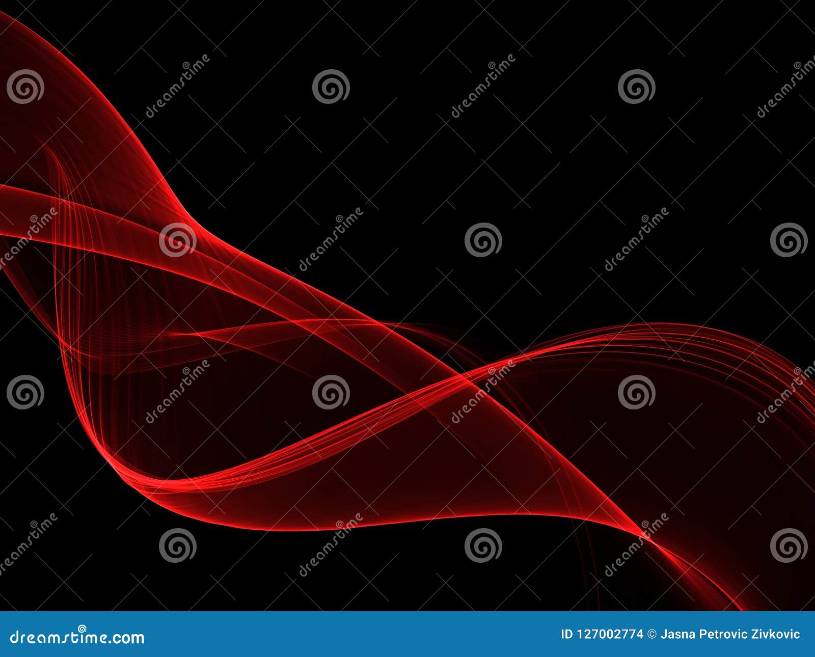 Abstract Soft Color Red Wave Background Stock Illustration ...