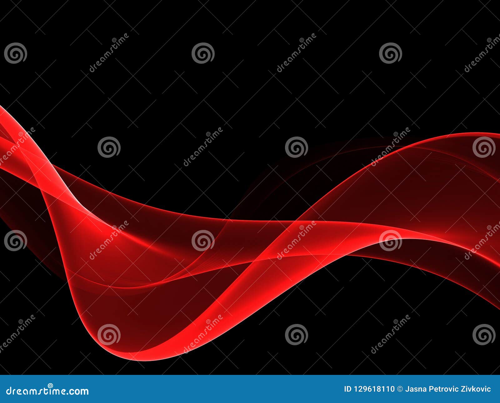Abstract Soft Color Red Wave Background Stock Illustration ...