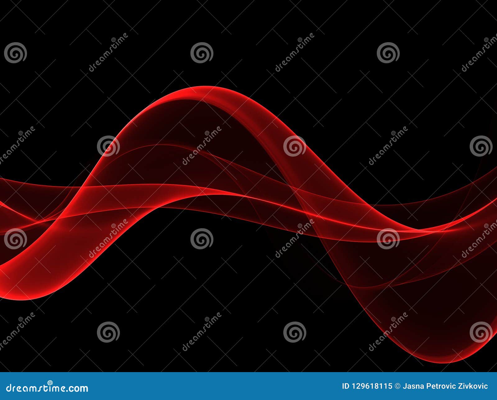 Abstract Soft Color Red Wave Background Stock Illustration ...