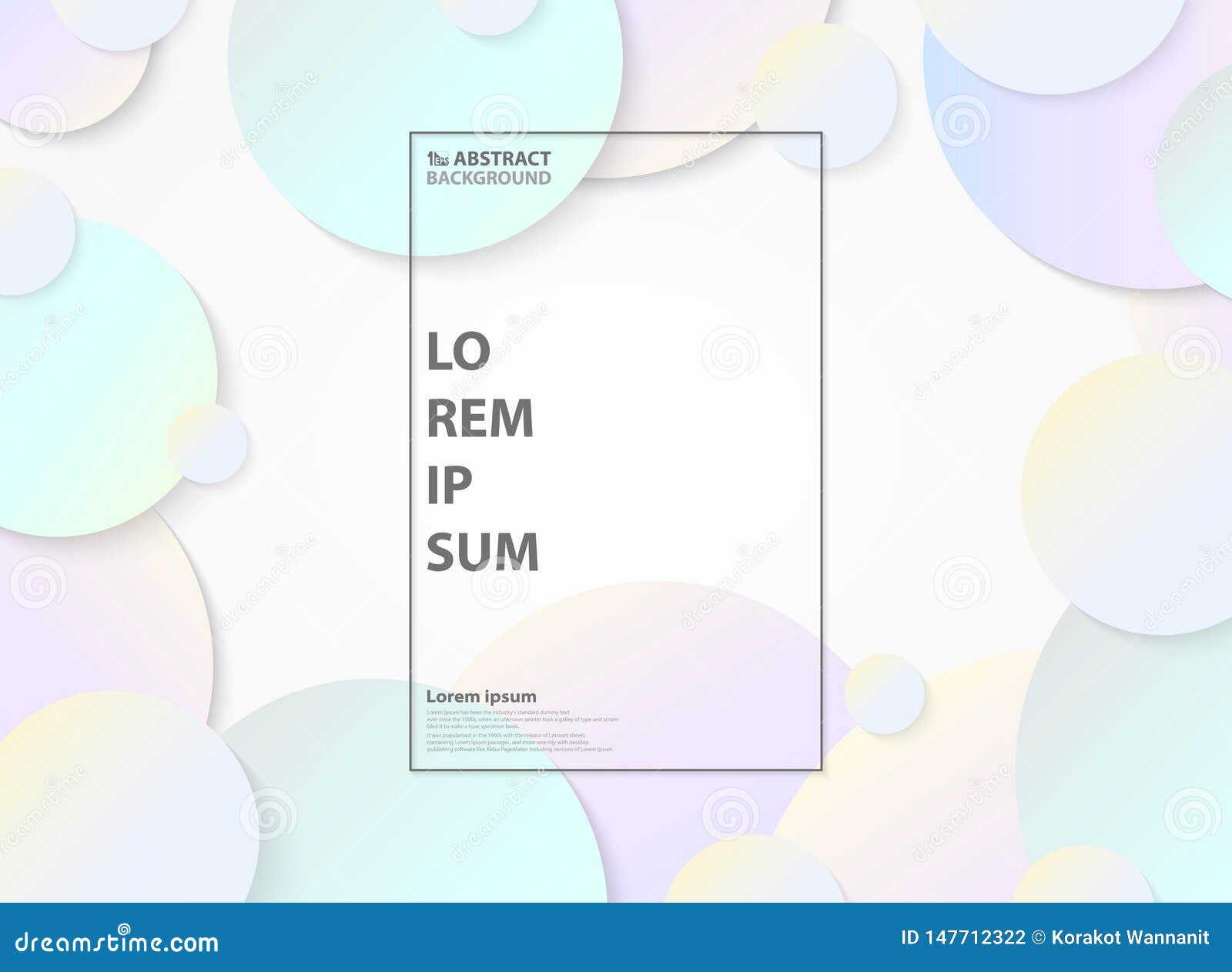 Abstract Soft Colorful Circle Pattern Shape Design Decoration ...