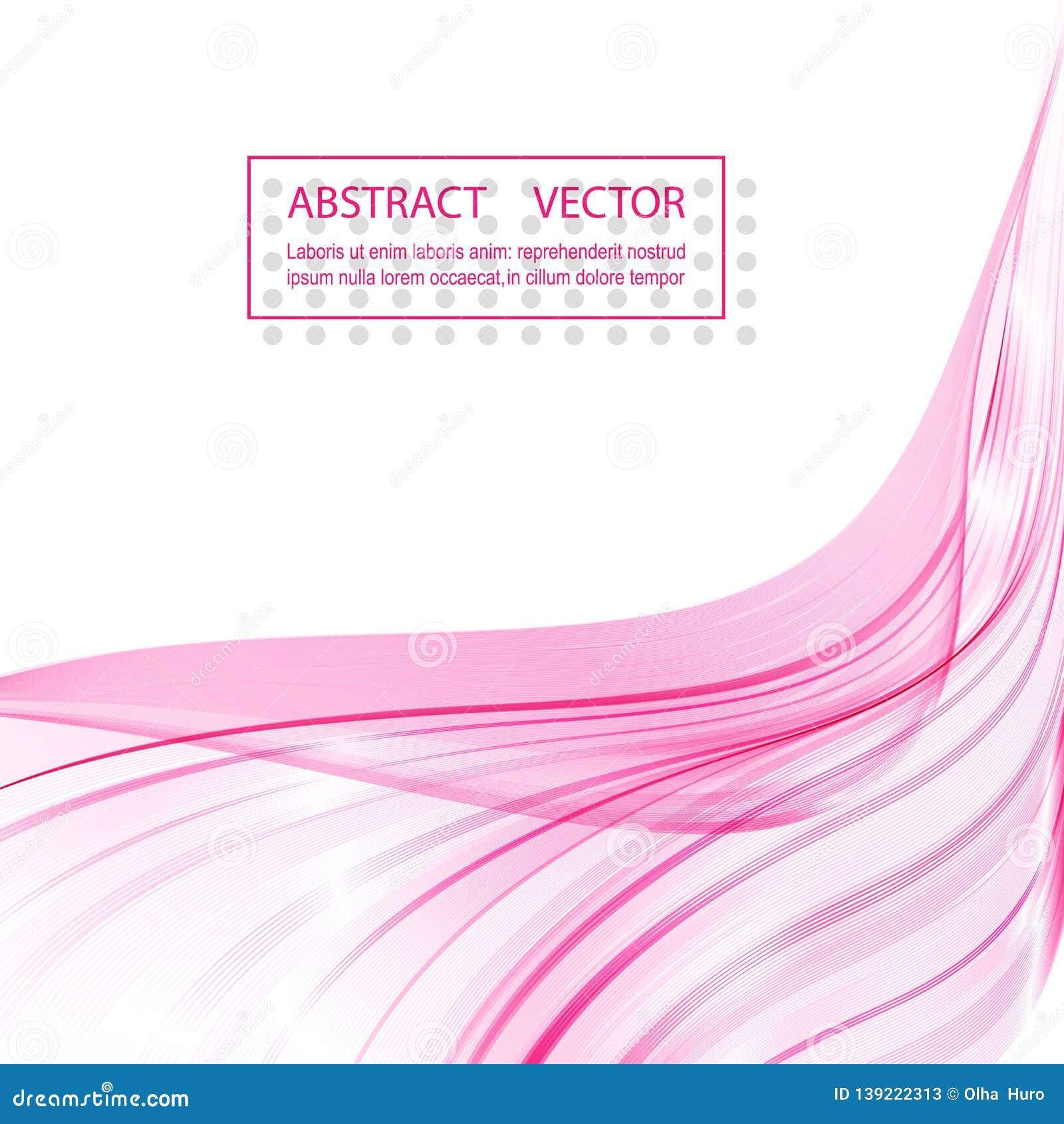 Abstract Soft Design Pattern with Pink Wavy Lines in Elegant Dynamic ...