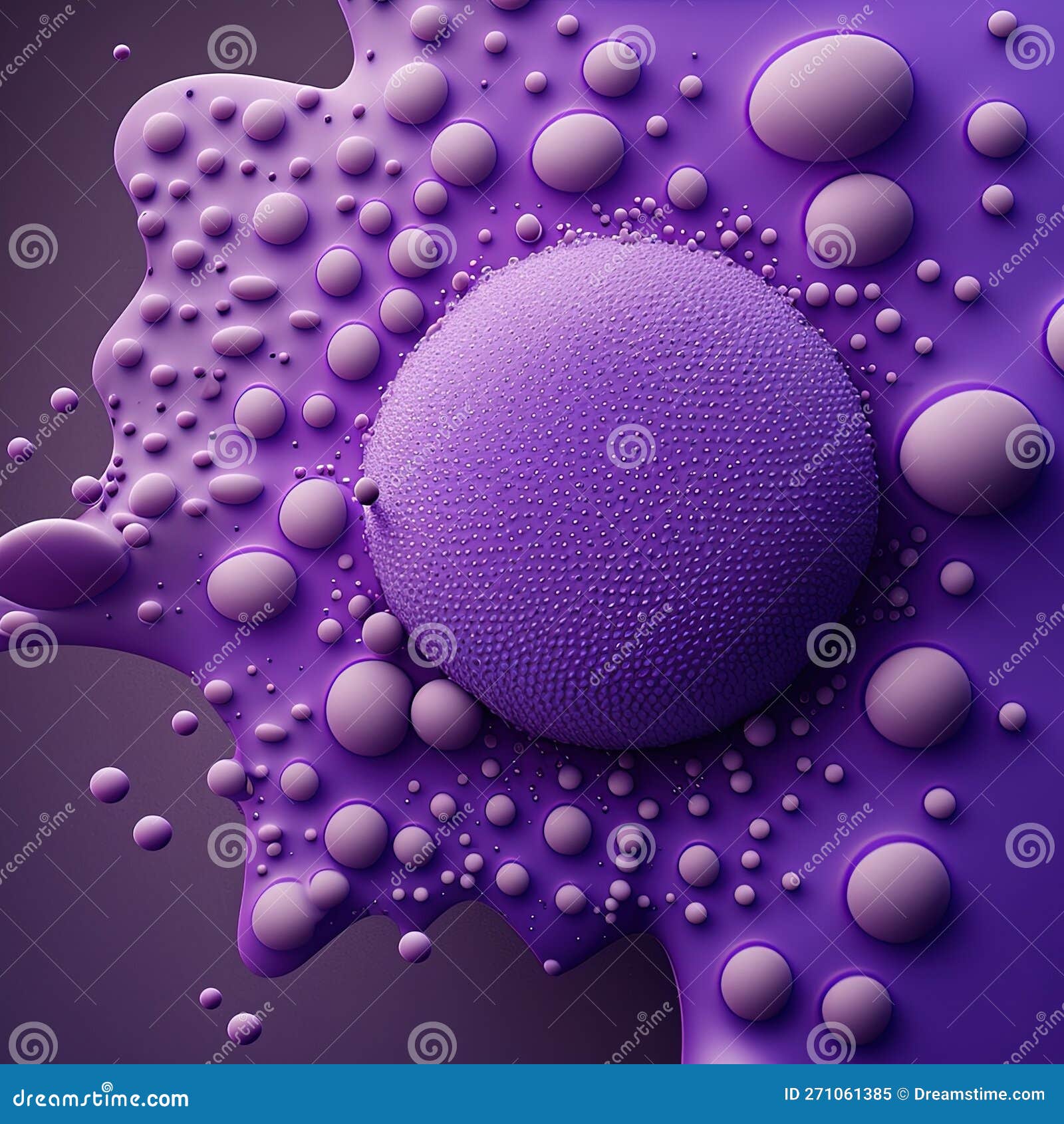 Abstract Soft Form Violet Background. Modern Art Concept. Generative AI ...