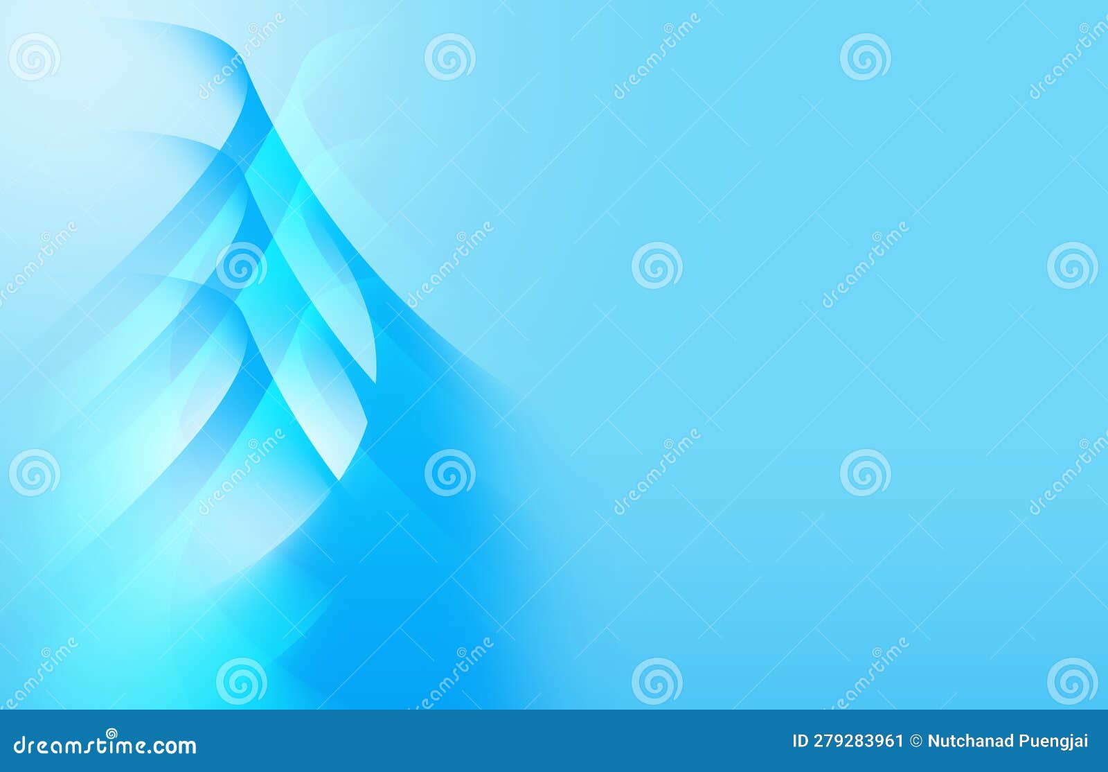 Abstract Soft Light Blue Background with Curve Pattern Graphics ...
