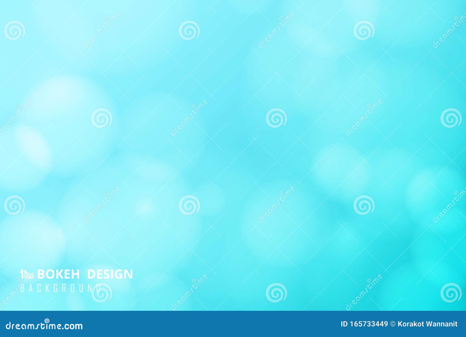 Abstract Soft Light Blue Sky of Gradient Bokeh with Circles White ...