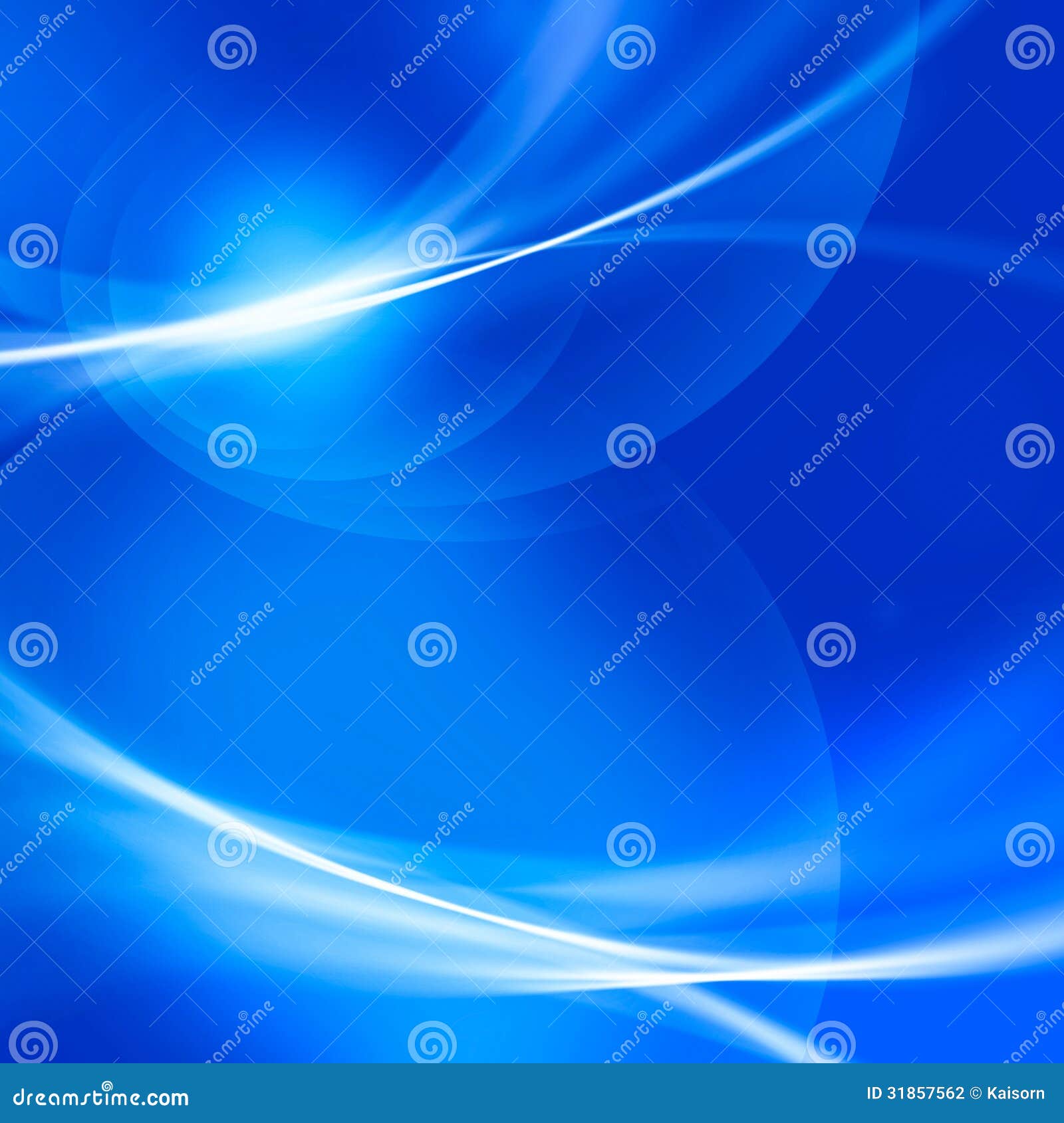 Abstract Soft Line and Bokeh on Blue Background. Stock Illustration ...