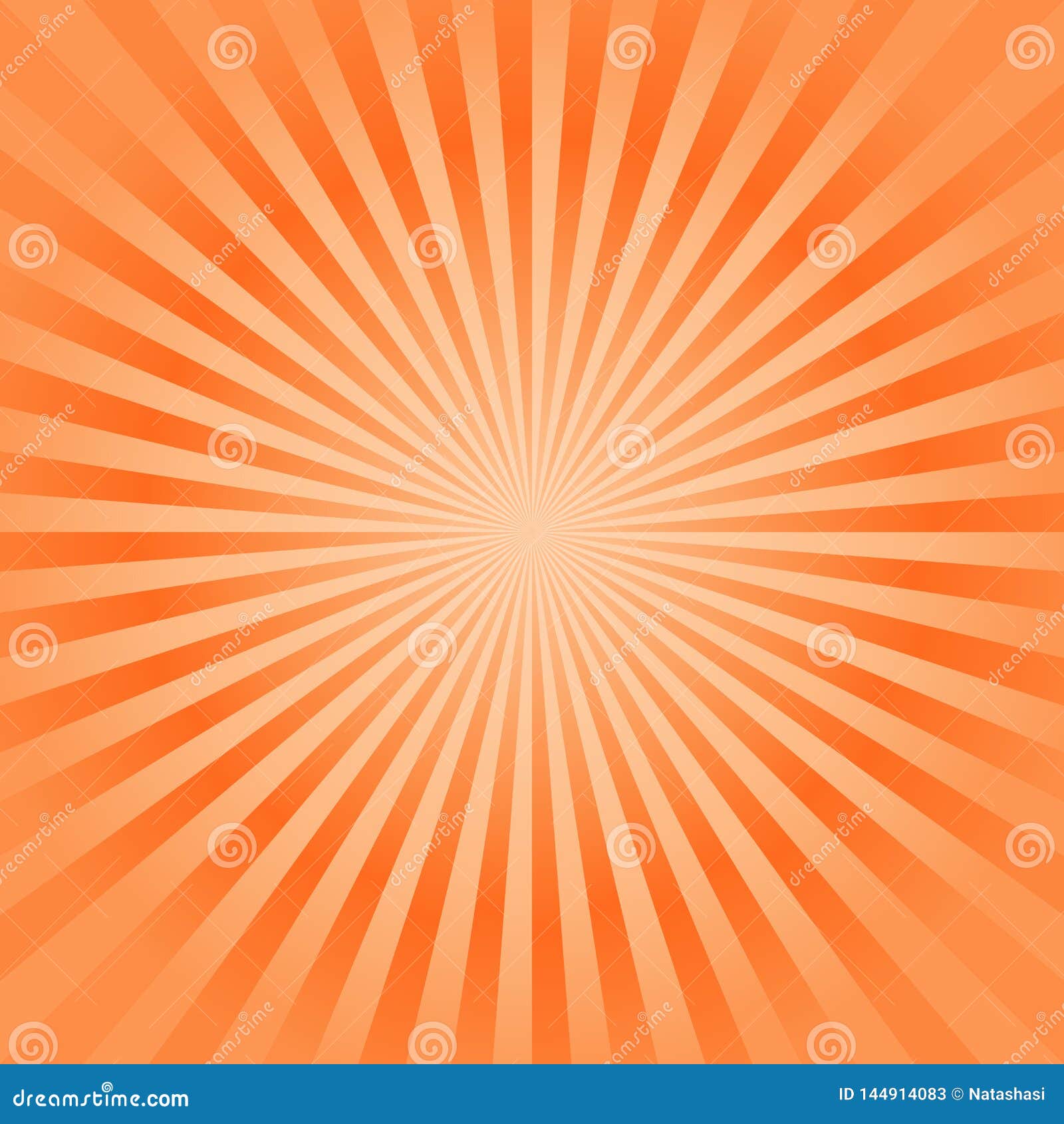 Abstract Soft Orange Rays Background. Vector Stock Vector ...