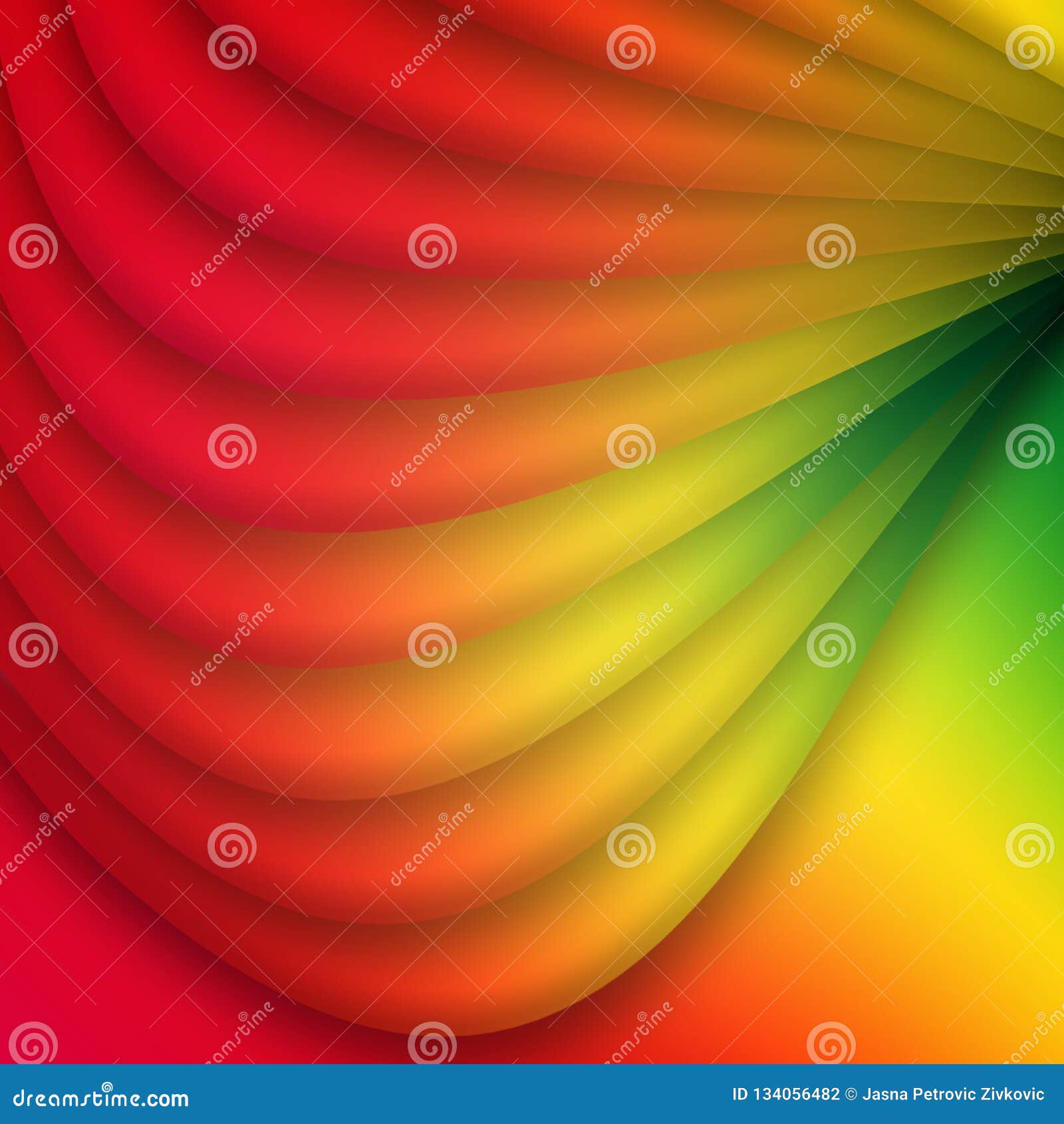 Abstract Soft Rainbow Wavy Background. Stock Illustration ...