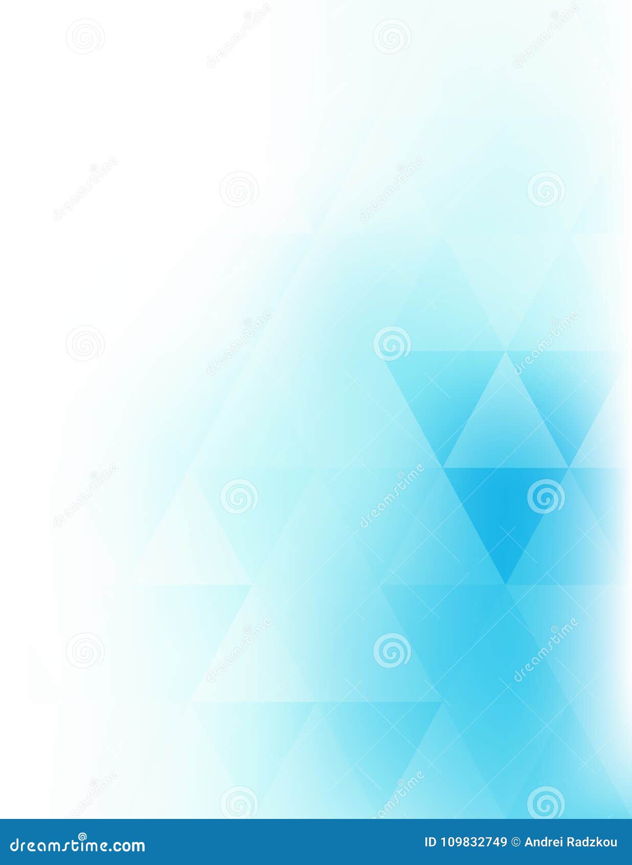 Abstract Soft Vertical Background with Bright Blue Triangles on Stock ...