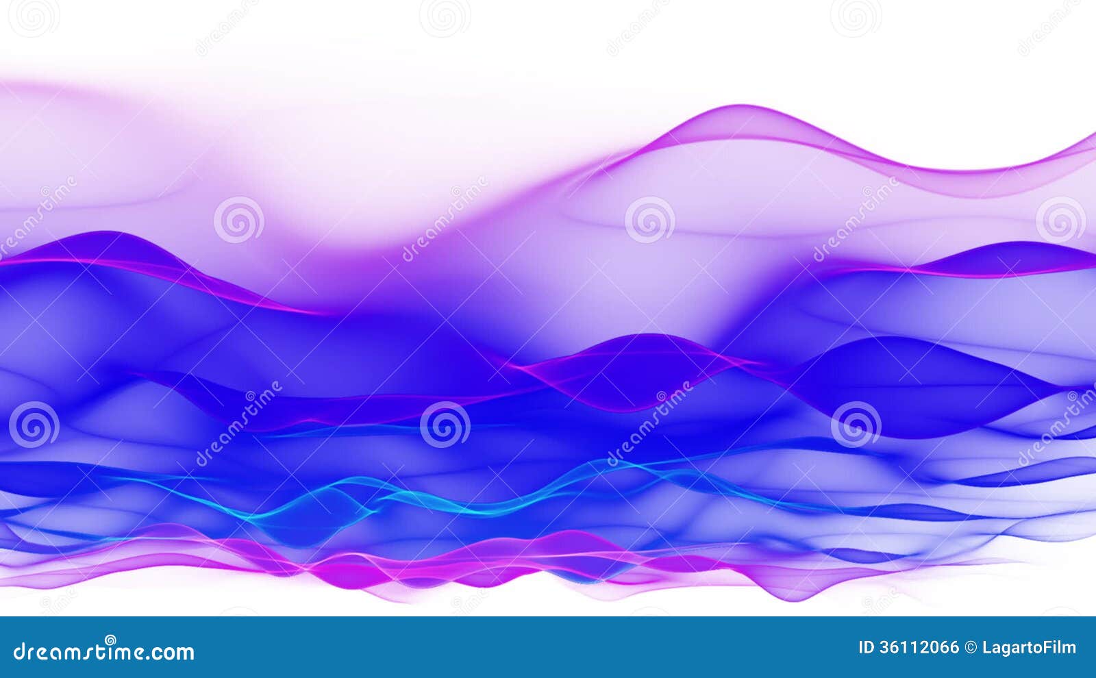 Abstract Soft Wave Background, Blue Waves Motion Flow Stock Video ...