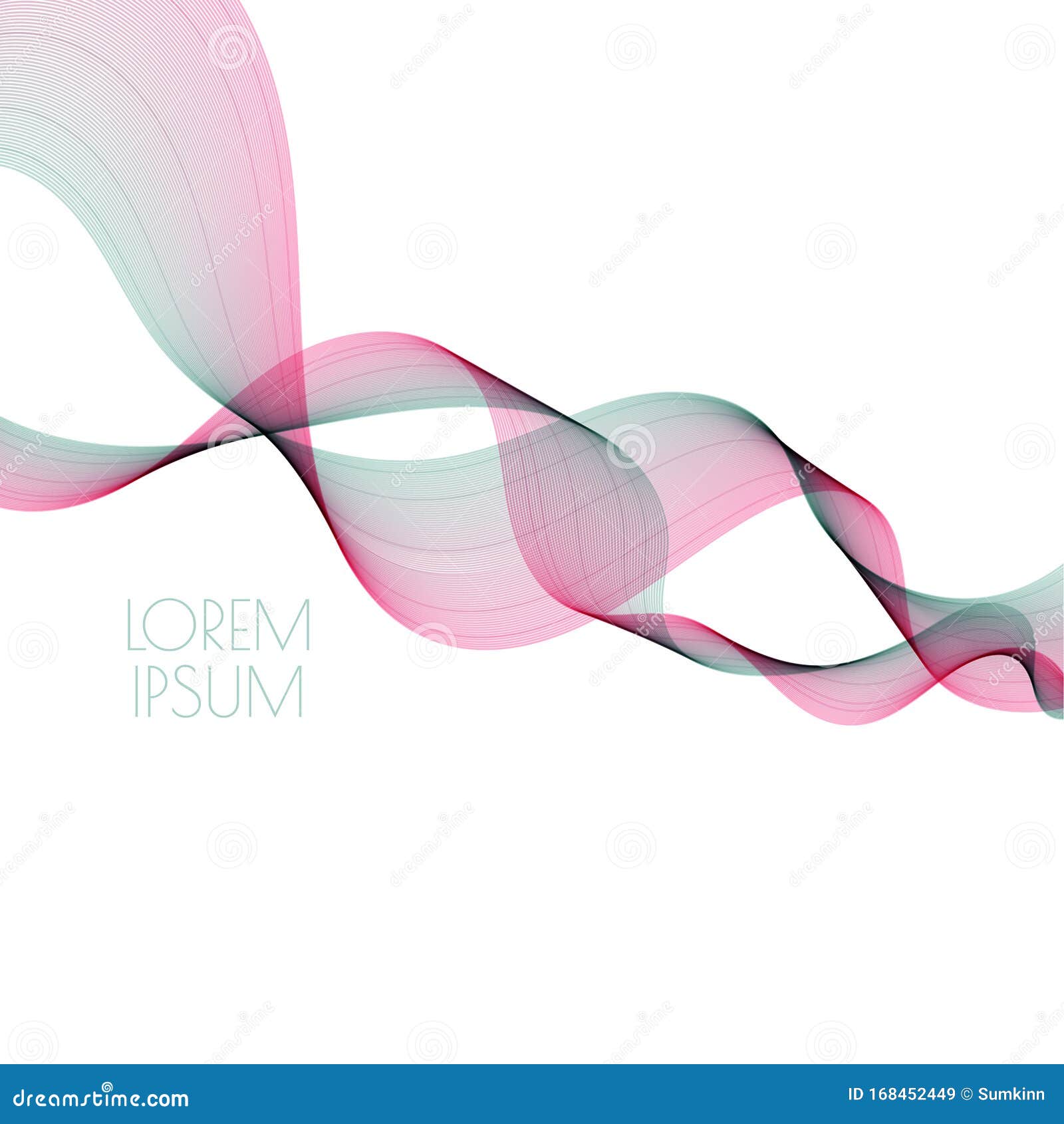 Abstract soft waves. stock vector. Illustration of gradient - 168452449