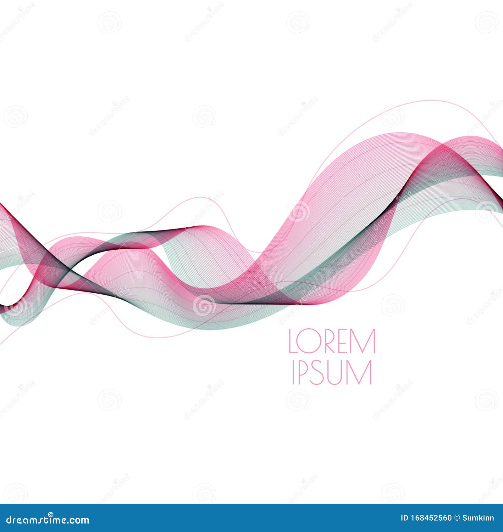 Abstract soft waves. stock vector. Illustration of abstract - 168452560