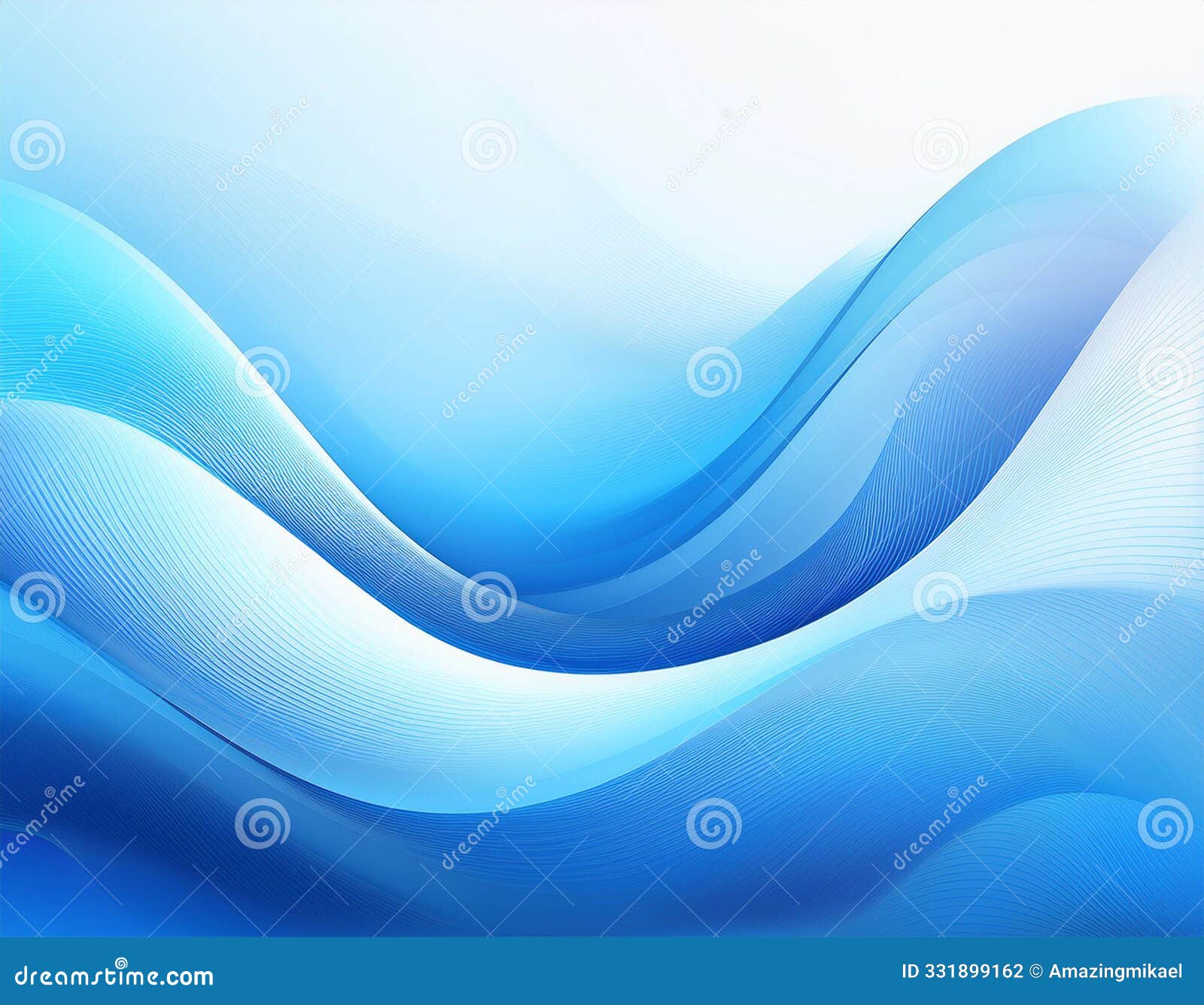Abstract Soft Waves in Cool Tones Gentle, Fluid, and Calming Background ...